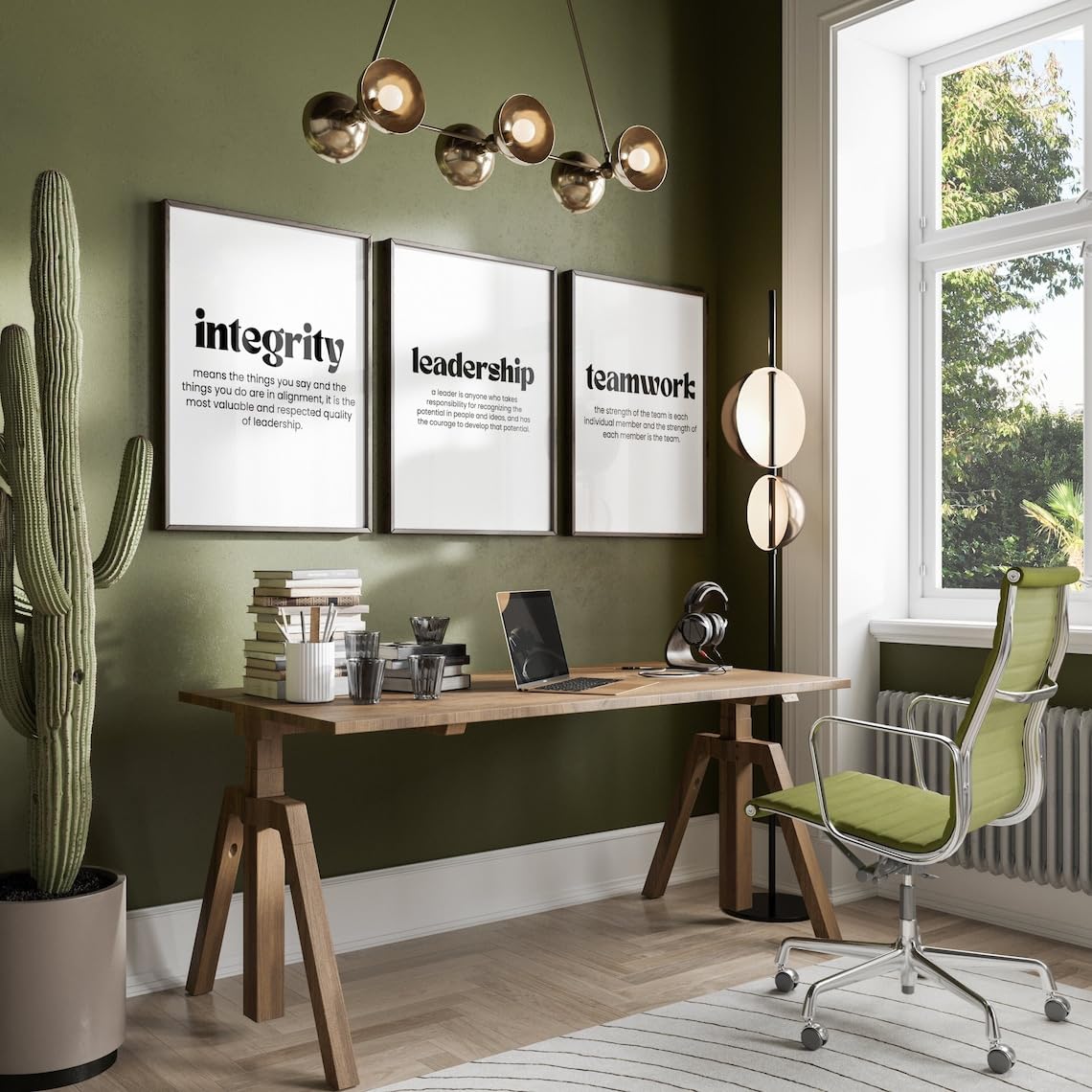 Amazon.com: NATVVA 3 Pieces Canvas Art Prints Integrity Leadership ...