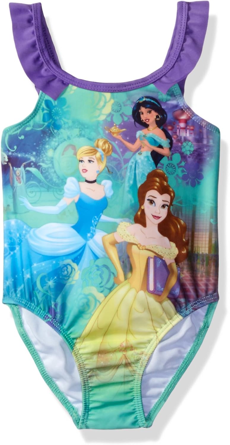 Amazon.com: Disney Toddler Girls' Princess Swimsuit: Clothing, Shoes ...