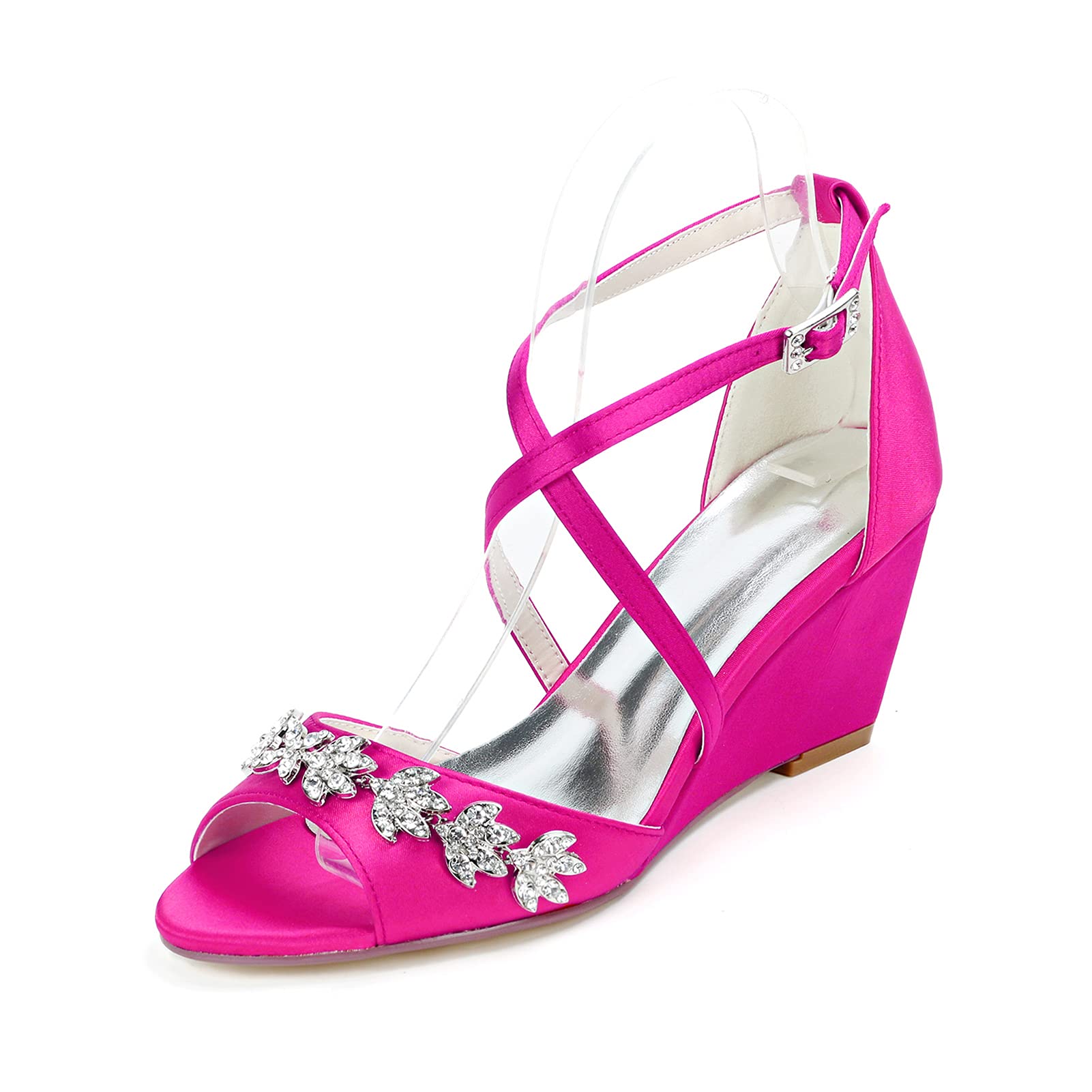 Pink Wedge Shoes For Wedding