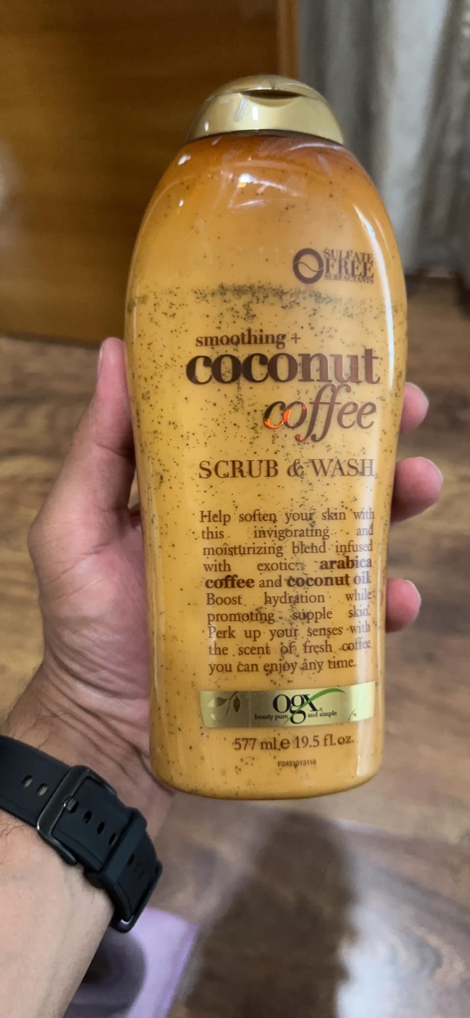 OGX Smoothing + Coconut Coffee Exfoliating Body Scrub with Arabica ...