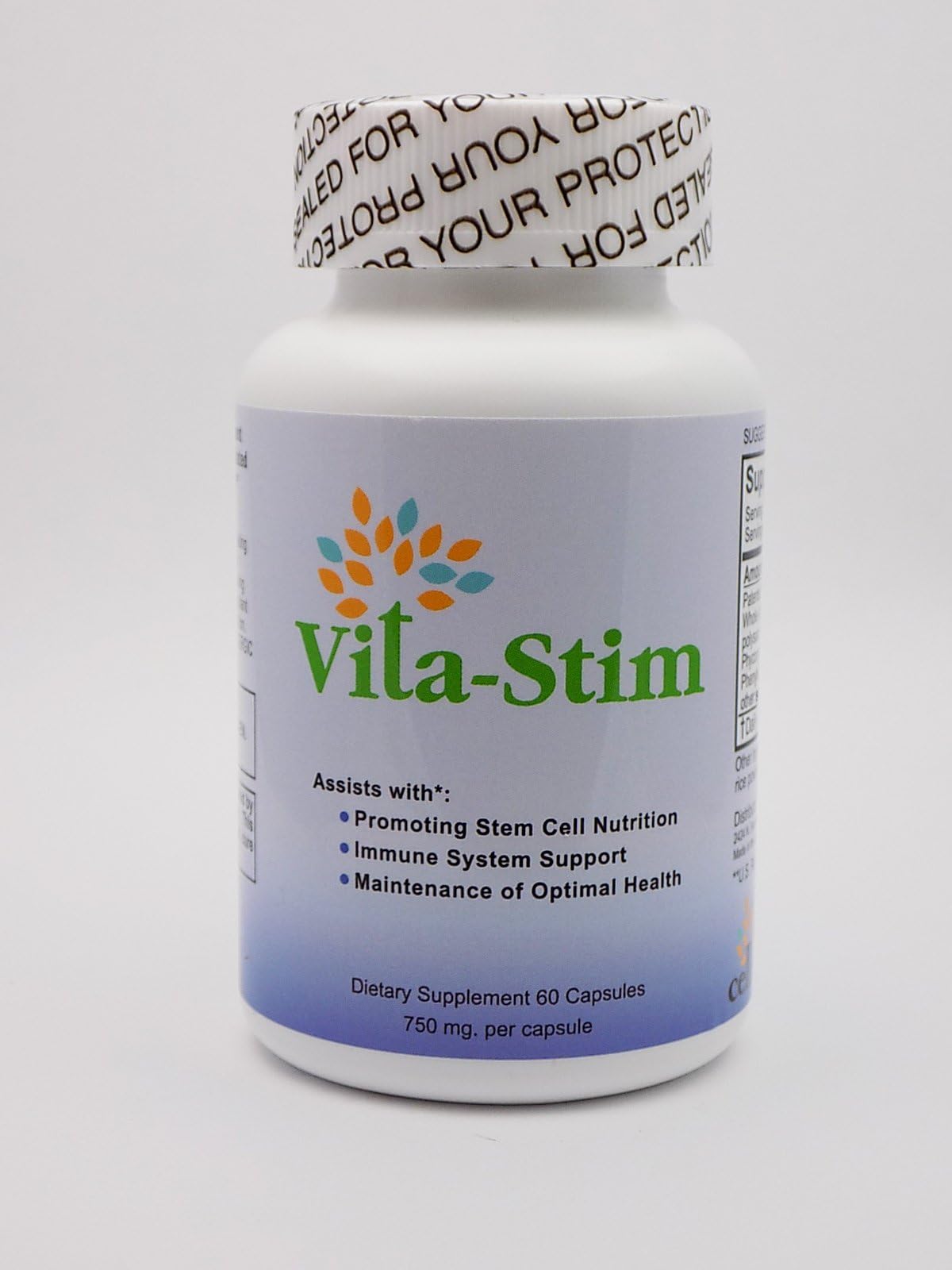 Amazon.com: Vita-Stim Stem Cell Nutrition 750 mg. - 60 Capsules ...