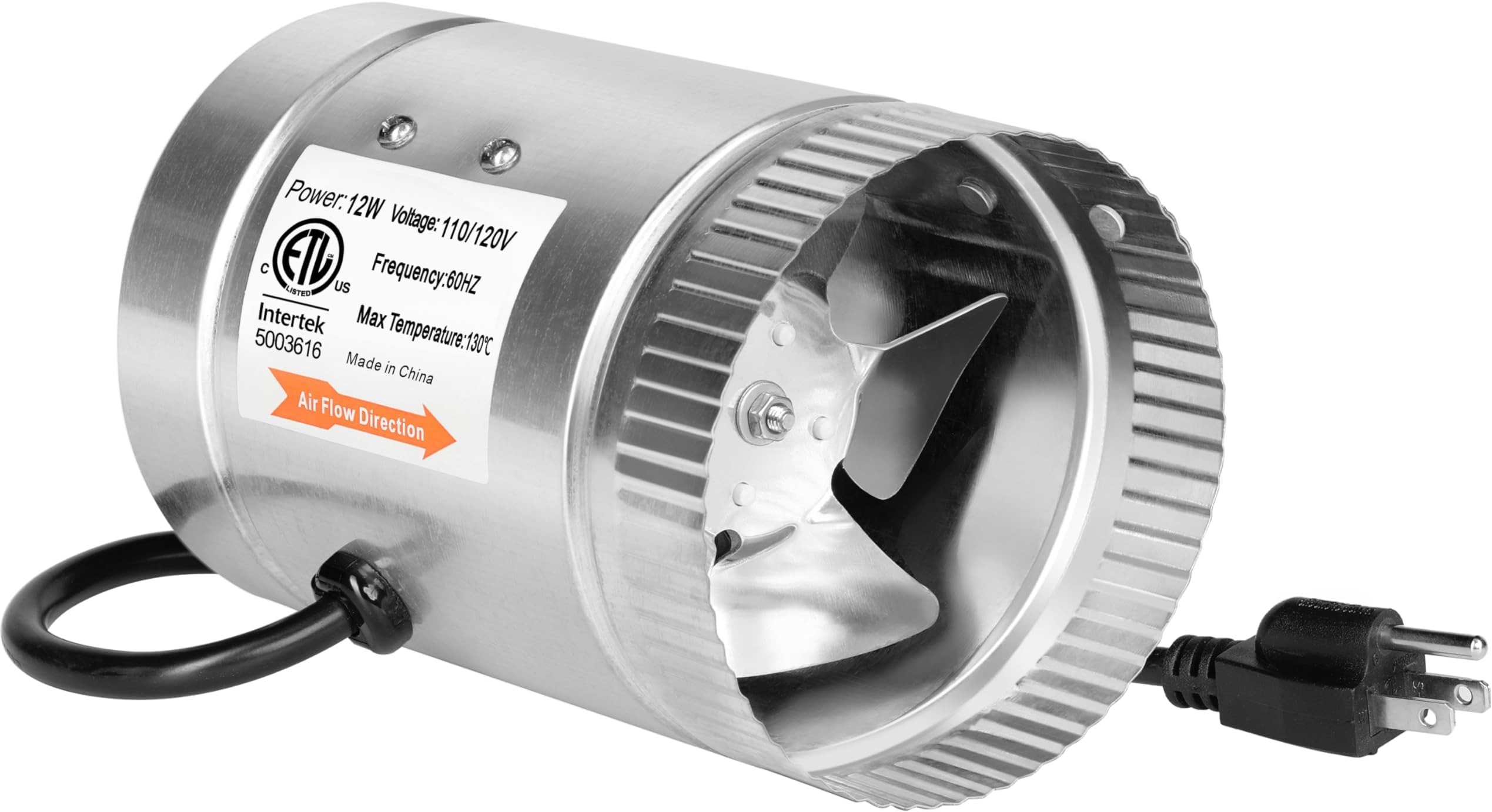 Amazon.com: iPower Inline Booster Duct Fan 4" HVAC Exhaust Ventilation ...
