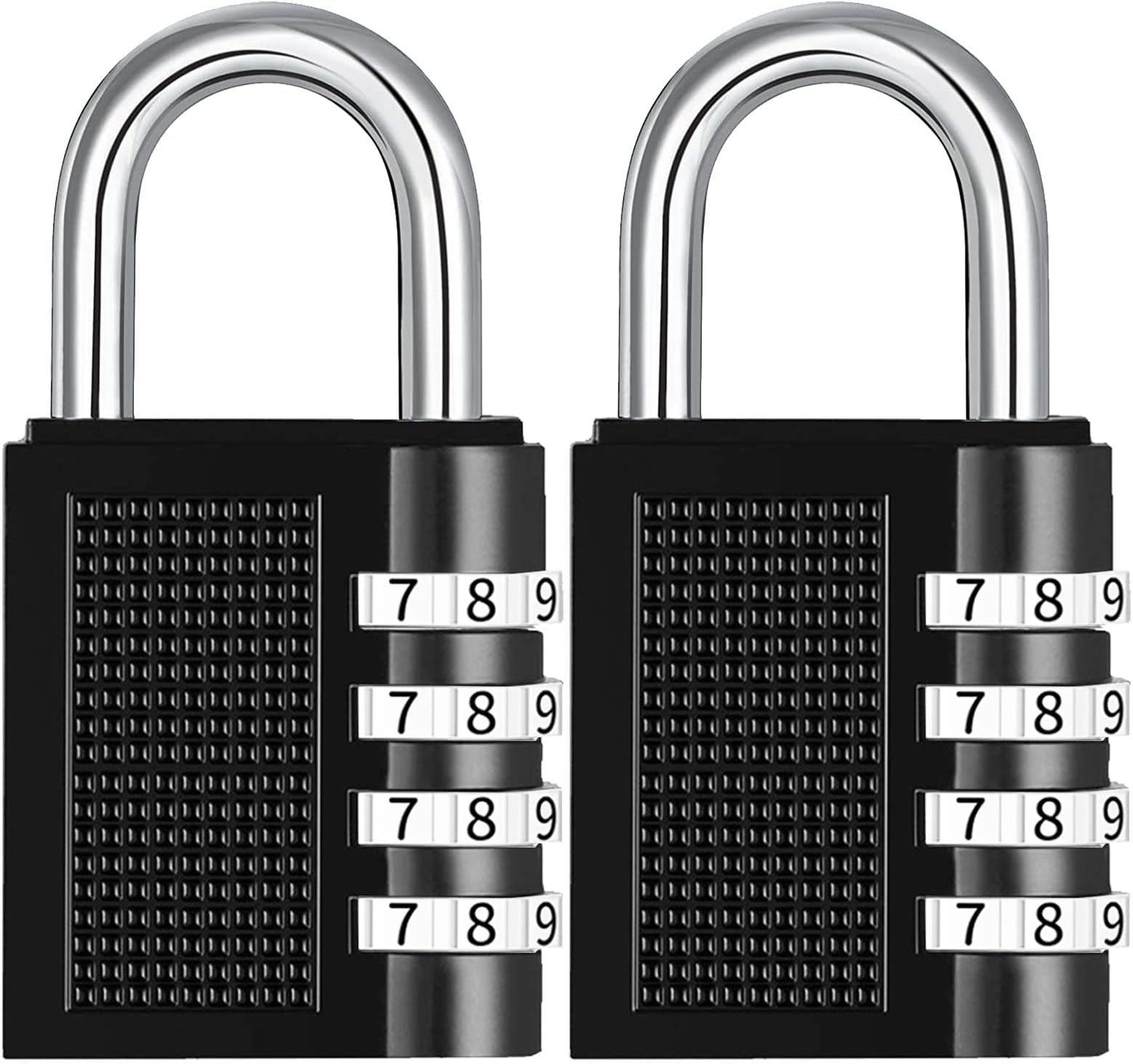 3 Stück Vorhängeschloss Zahlenschloss, 4 Stellig Schloss mit Zahlencode ...