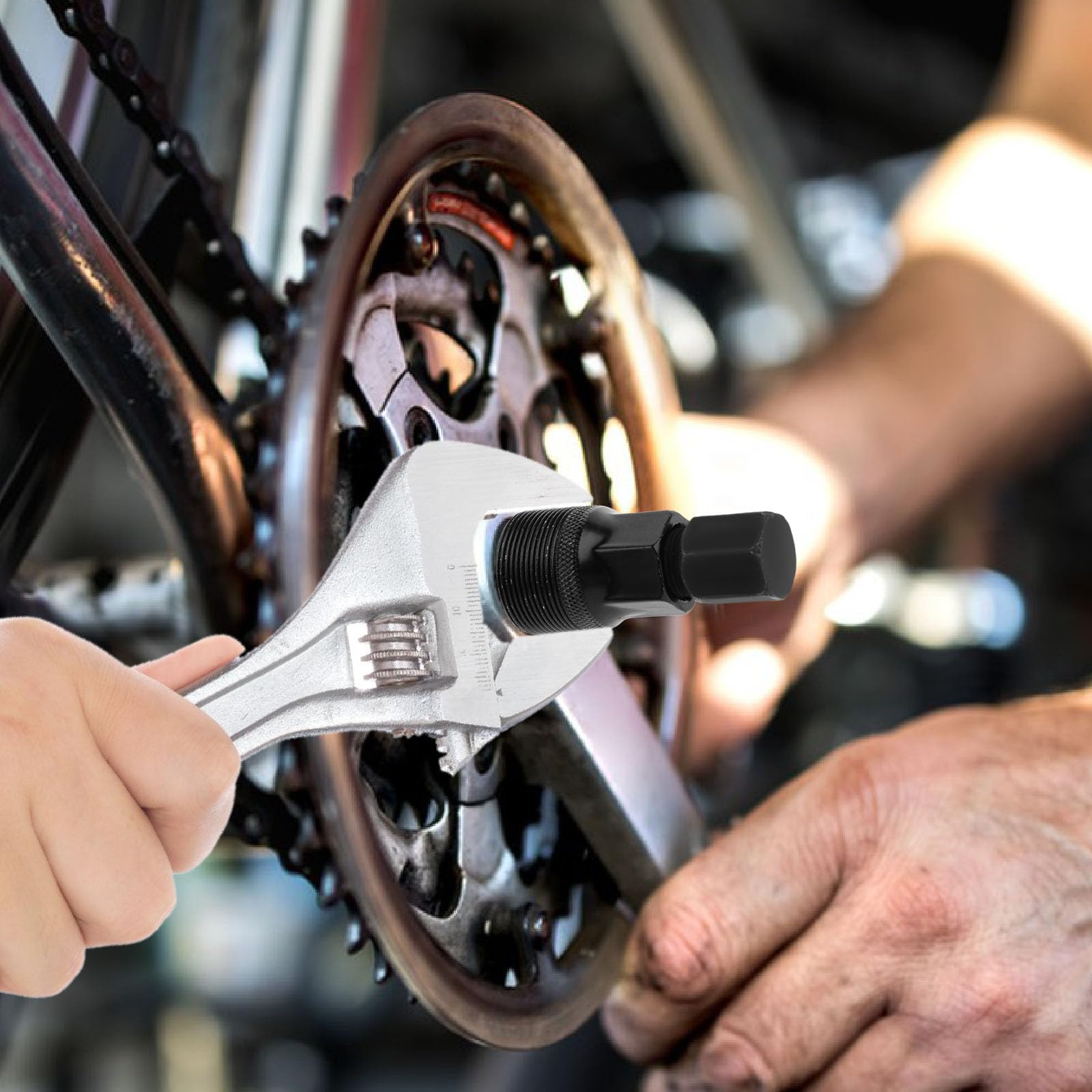 Snapklik.com : Bike Crank Remover Tool Bicycle Crank Puller Bike Crankset Crank Arm Puller ...