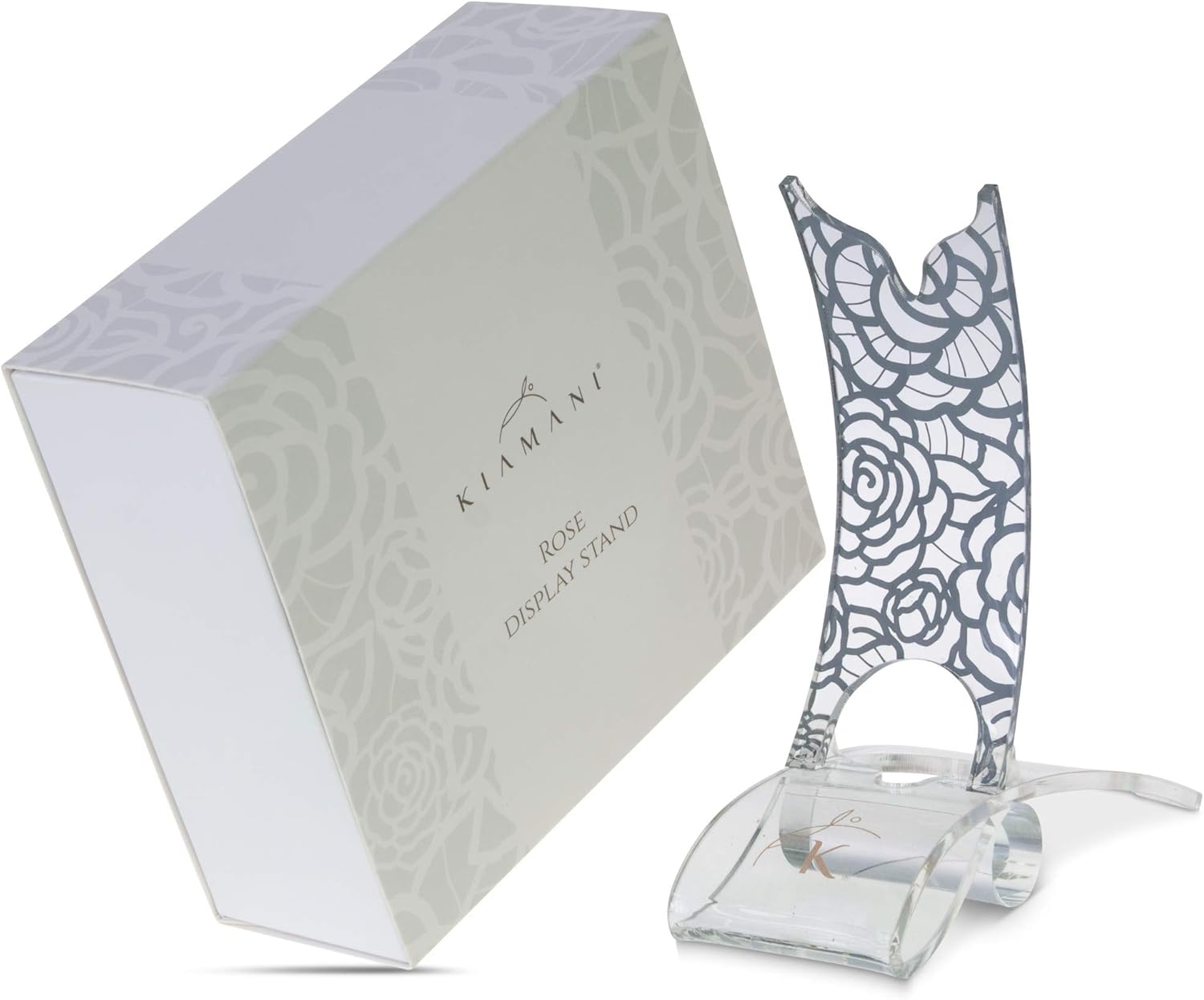 Kiamani Rose Stand - Single Flower Stand for Beautiful Rose - Rose Gold ...