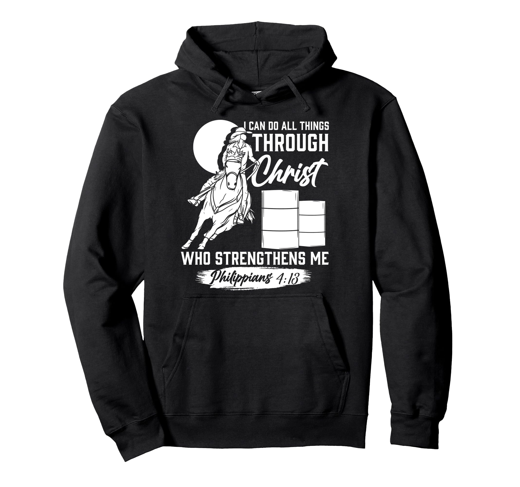 Amazon.com: Barrel Racer Design for Girls Women Barrel Racing Pullover ...
