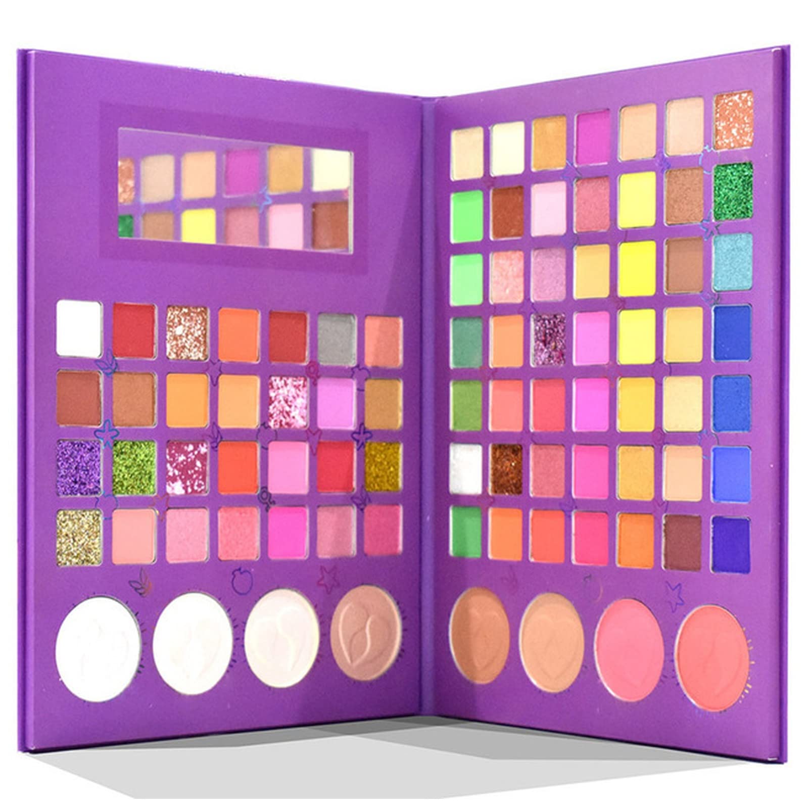 Buy linyutech Beauty glazed eyeshadow palette 85Colors Glitter ...