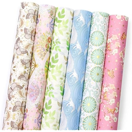 Amazon.com : Japanese Kimono Gift Wrapping Papers - 12 Sheets: 18 x 24 ...