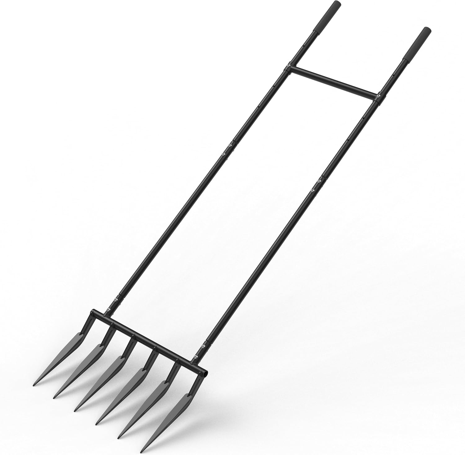 Amazon.com : 6 Steel Tines 20 in Wide BroadFork Garden Tool, 52 inch ...