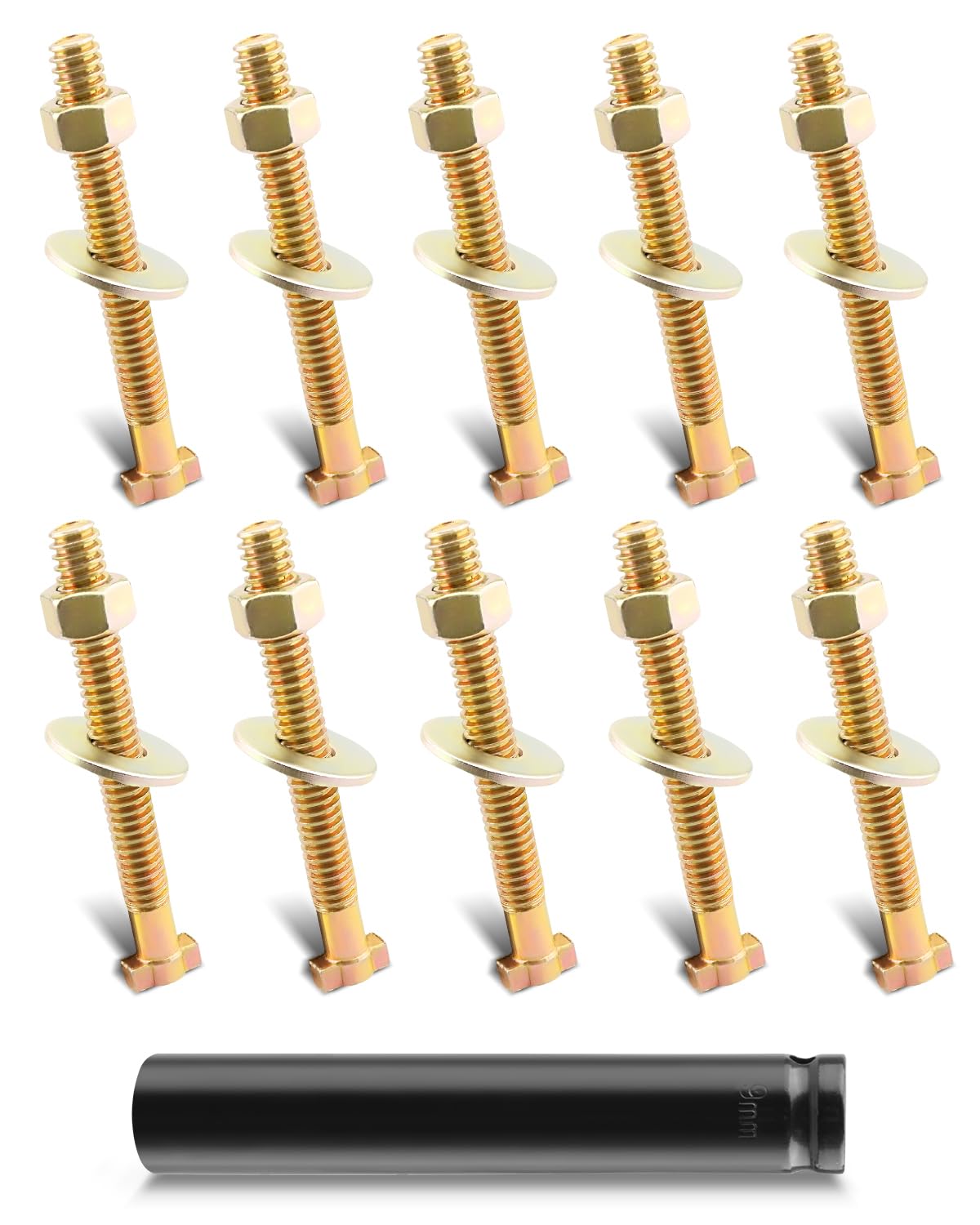 Amazon.com: ANODZU 3/4 Caging Bolt Socket Tool & 10 Brake Cage Bolts ...