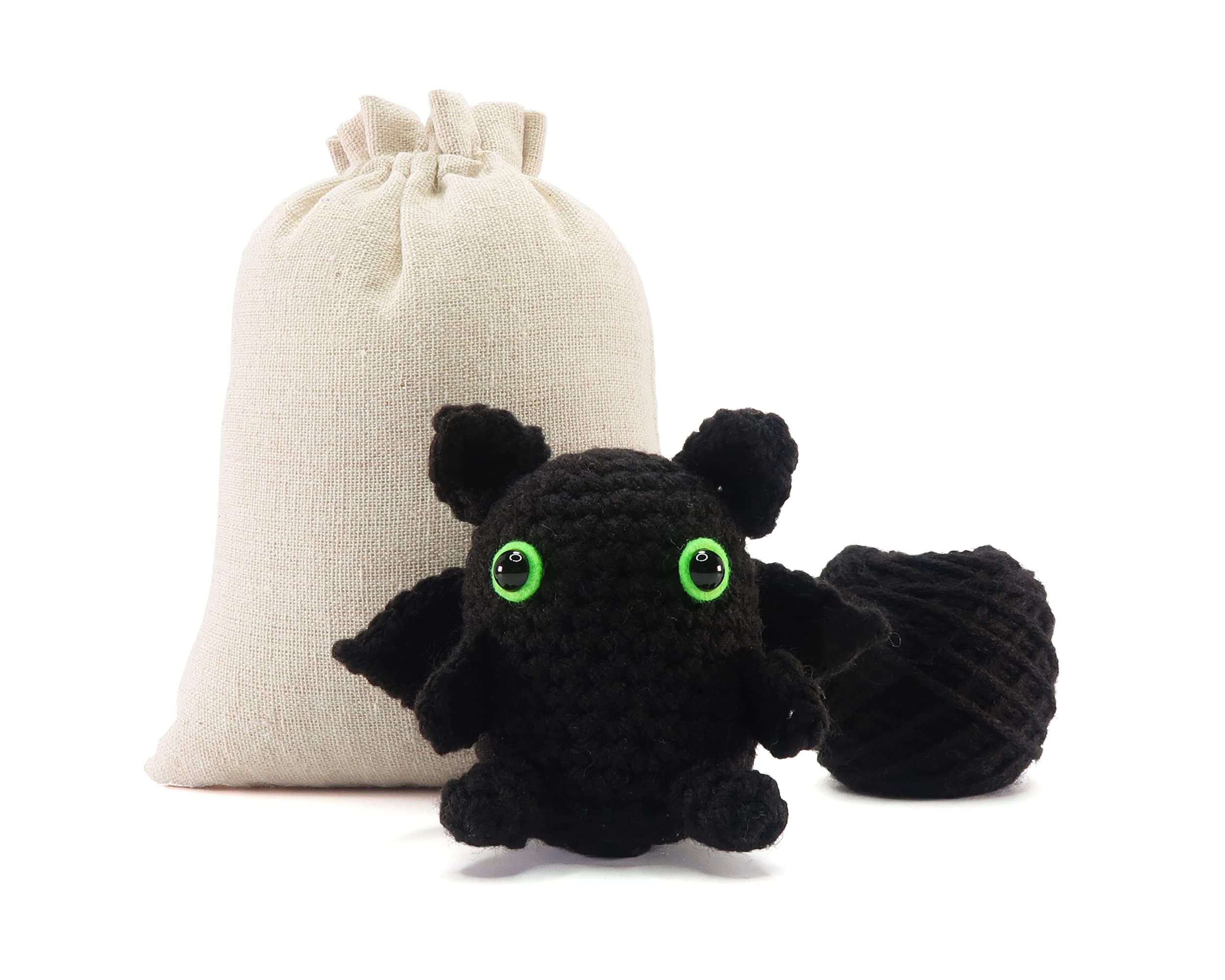 Buy Beginner Bat Dragon Crochet Kit - Easy Crochet Starter Kit ...