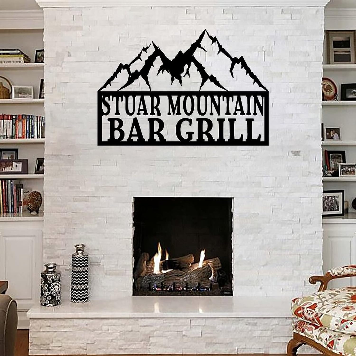 Amazon.com: 24in Metal Hanging Sign, Custom Name Sign for Bar Grill ...