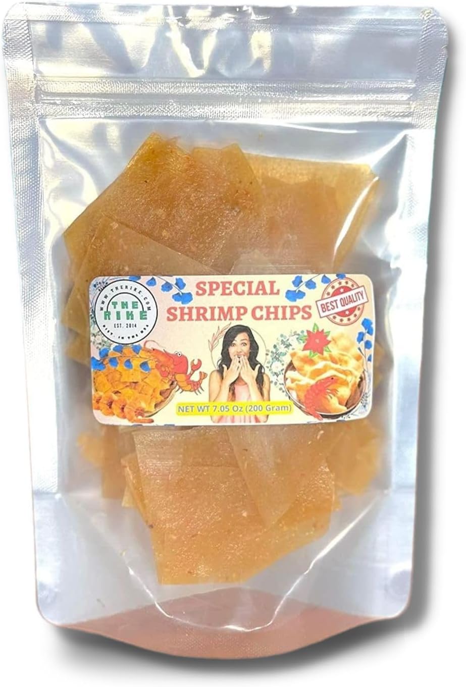 Amazon.com : 2 pack of 100 gram Shrimp Chips Or Shrimp Puffs | Shrimp ...