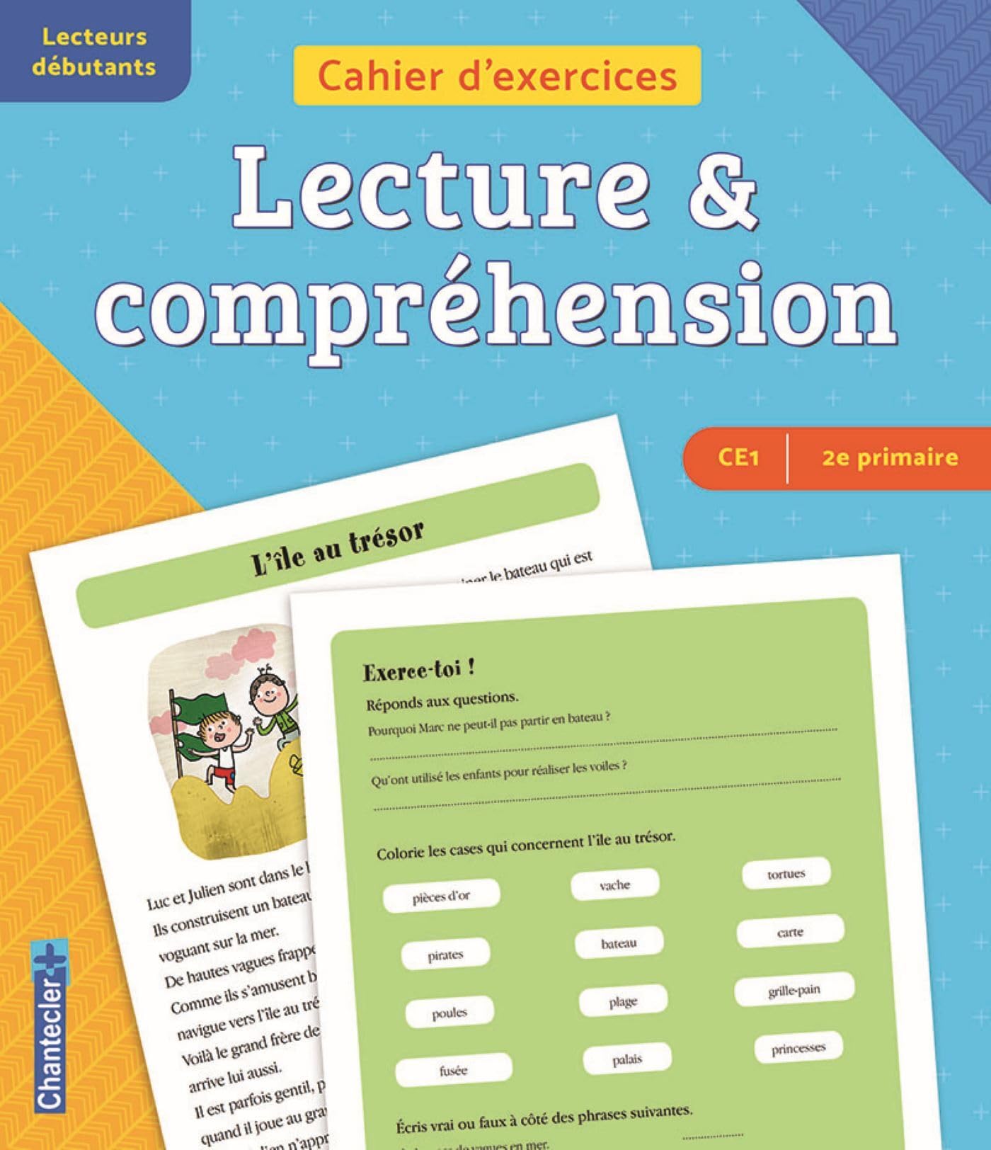 Cahier d'exercices lecture & compréhension (CE1 -2e primaire) (bleu ...
