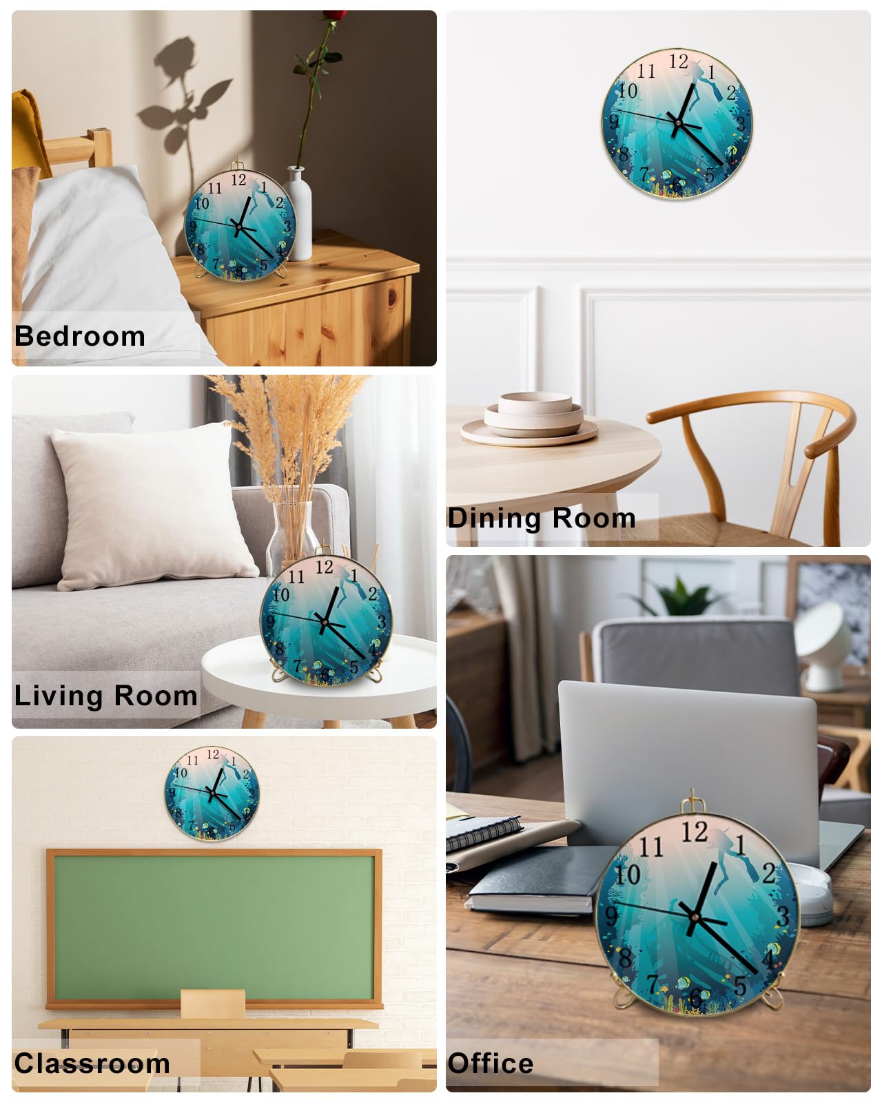 Underwater Clock Animated ZLPBAO Visual Timer The Underwater World, 60