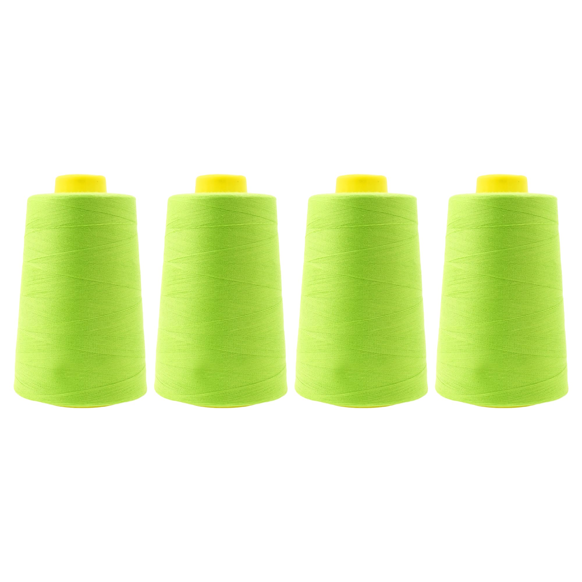 Amazon.com: Mandala Crafts 4 Pack of Serger Threads Lime Green Threads ...