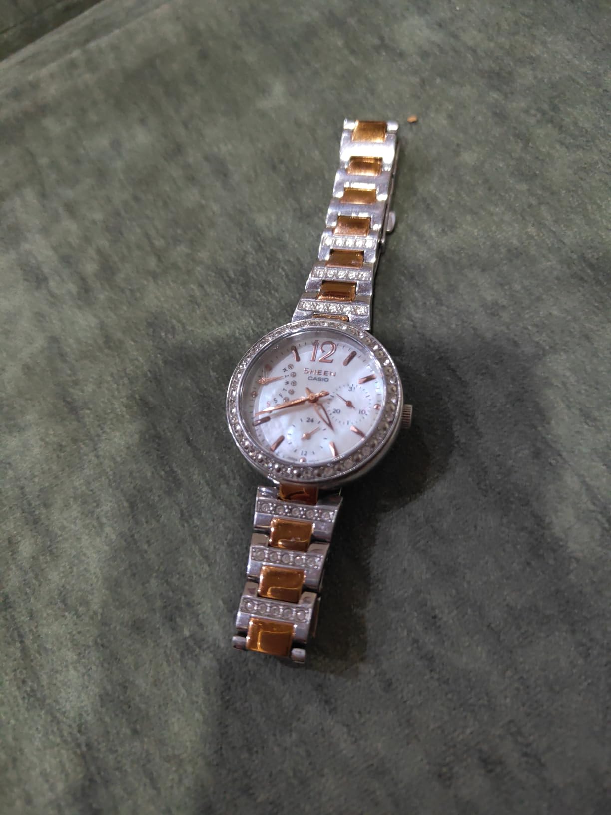 Casio Sheen Analog Silver Dial Women's Watch-SHE-3043SG-7AUDR (SX161 ...