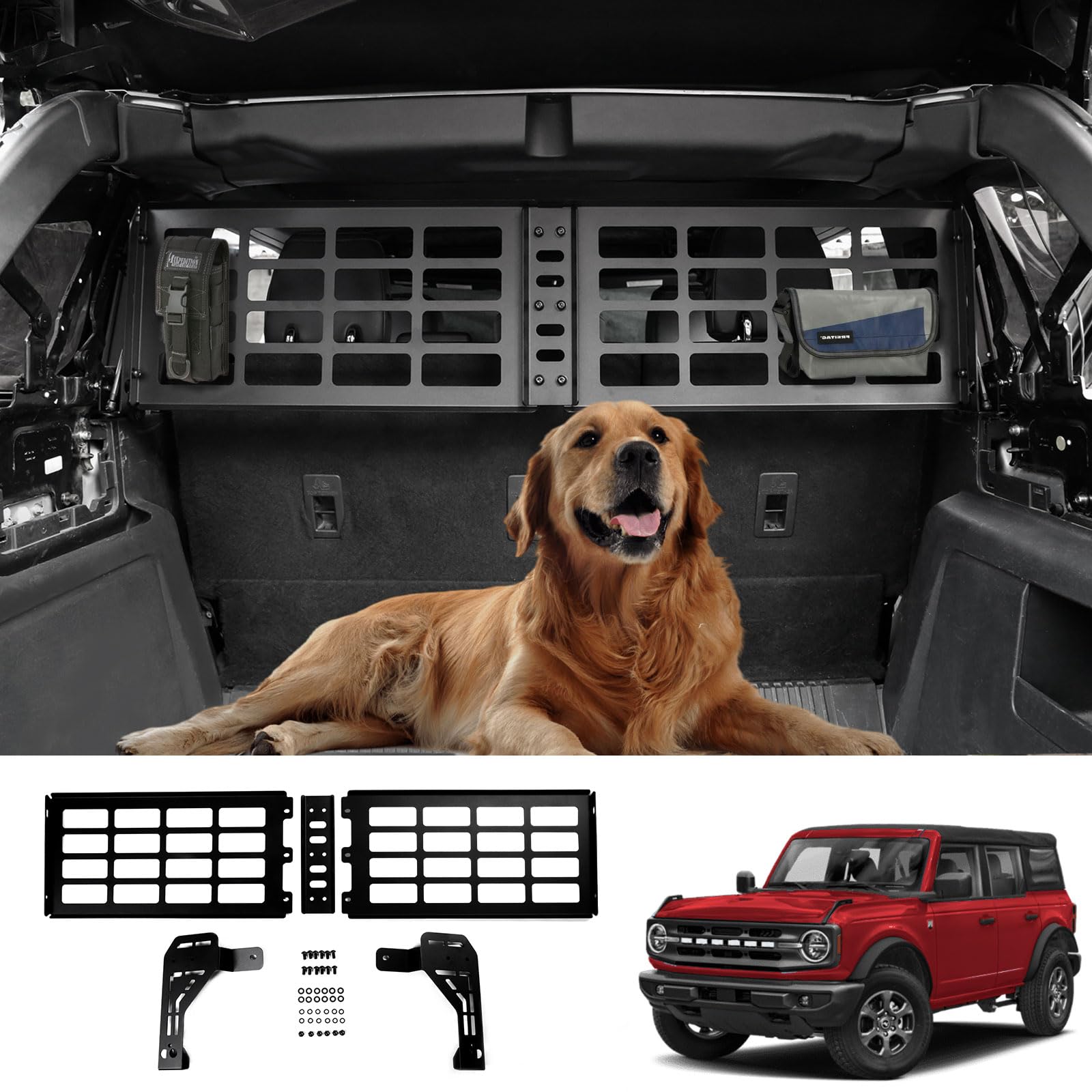 Amazon.com: Mabett Dog Barrier for Ford Bronco Soft Top 4-Door 2024 ...