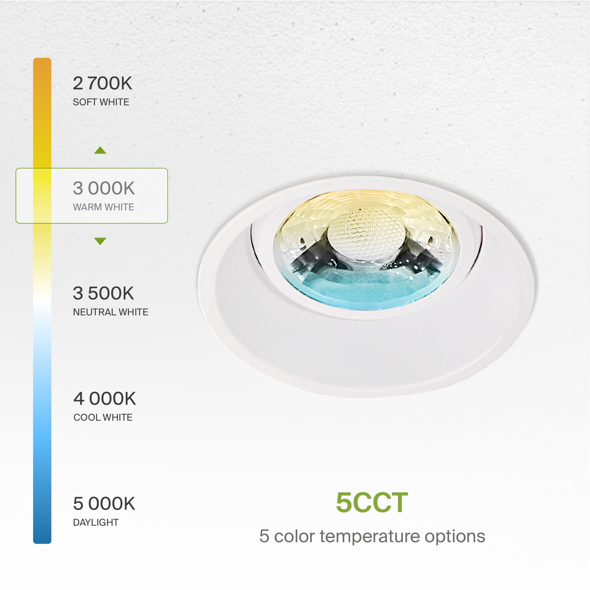 Snapklik.com : ASD Trimless Gimbal LED Recessed Lighting 2 Inch, 8W ...