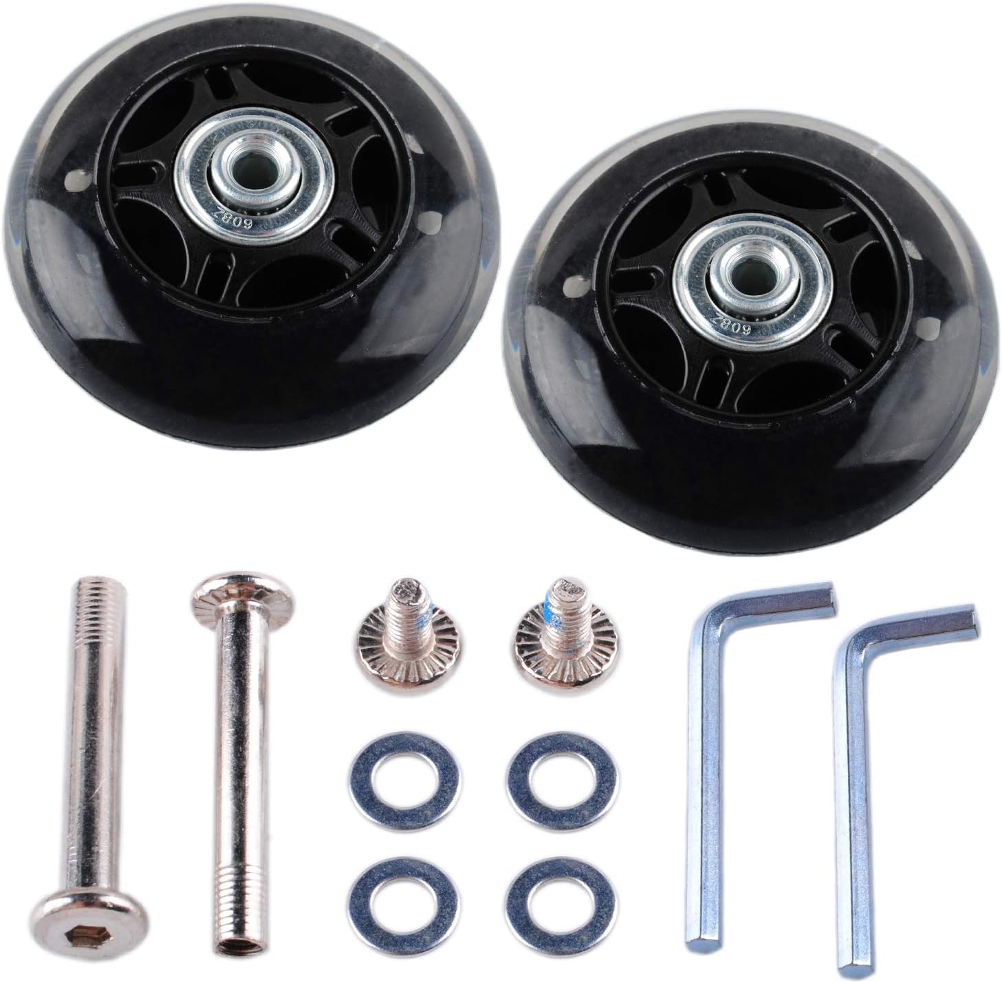 Amazon.com: Femitu 2 Set Luggage Suitcase Replacement Wheels Axles ...