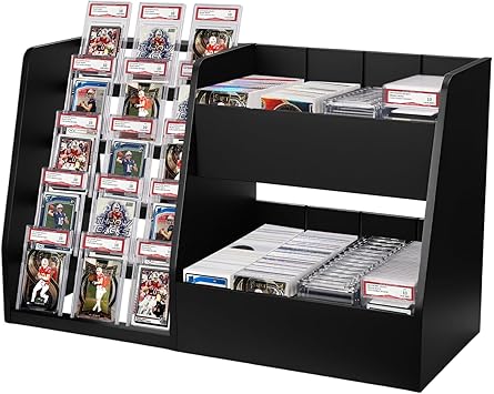 Amazon.com: 5-Tier Trading Card Display Case Stand- Holds Up to 200 ...