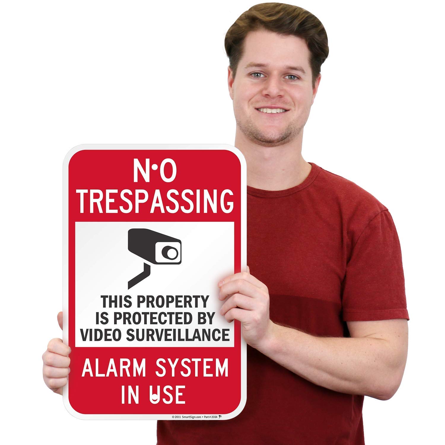 12 x 18 3M High Intensity Grade Reflective Aluminum Alarm System in Use ...