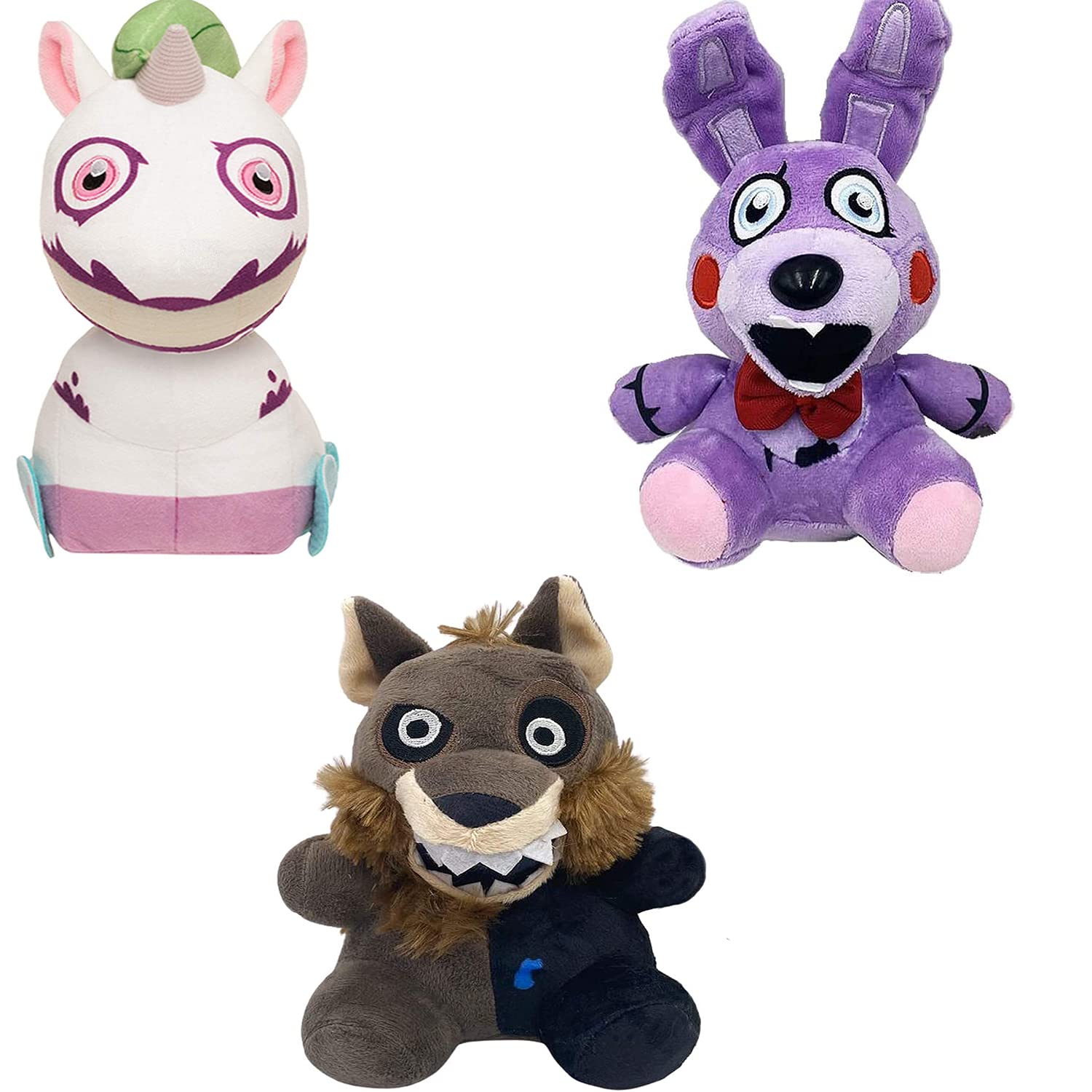 Buy FNAF Plushies Twisted Wolf, Twisted Stanley & Twisted Theodore Pack ...