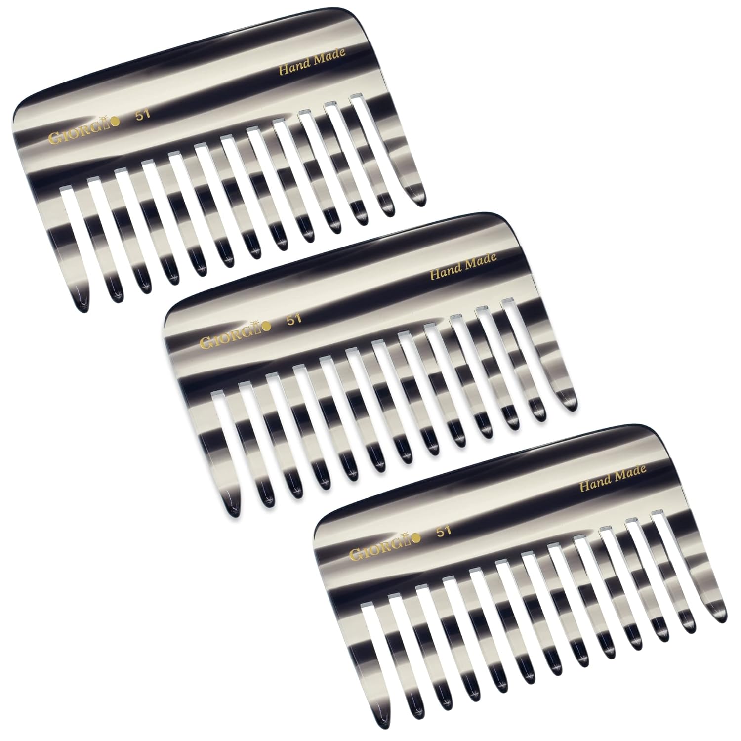 Amazon.com : Giorgio G51 Graphite Wide Tooth detangling Combs for Women ...