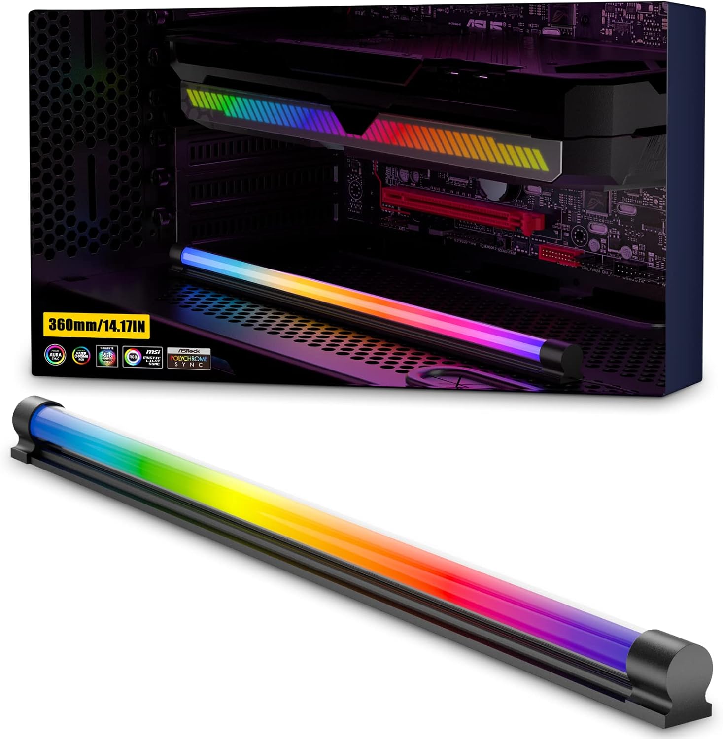 upHere Magnetic PC RGB LED Strip Light,5V 3PIN ARGB LED headers and ...