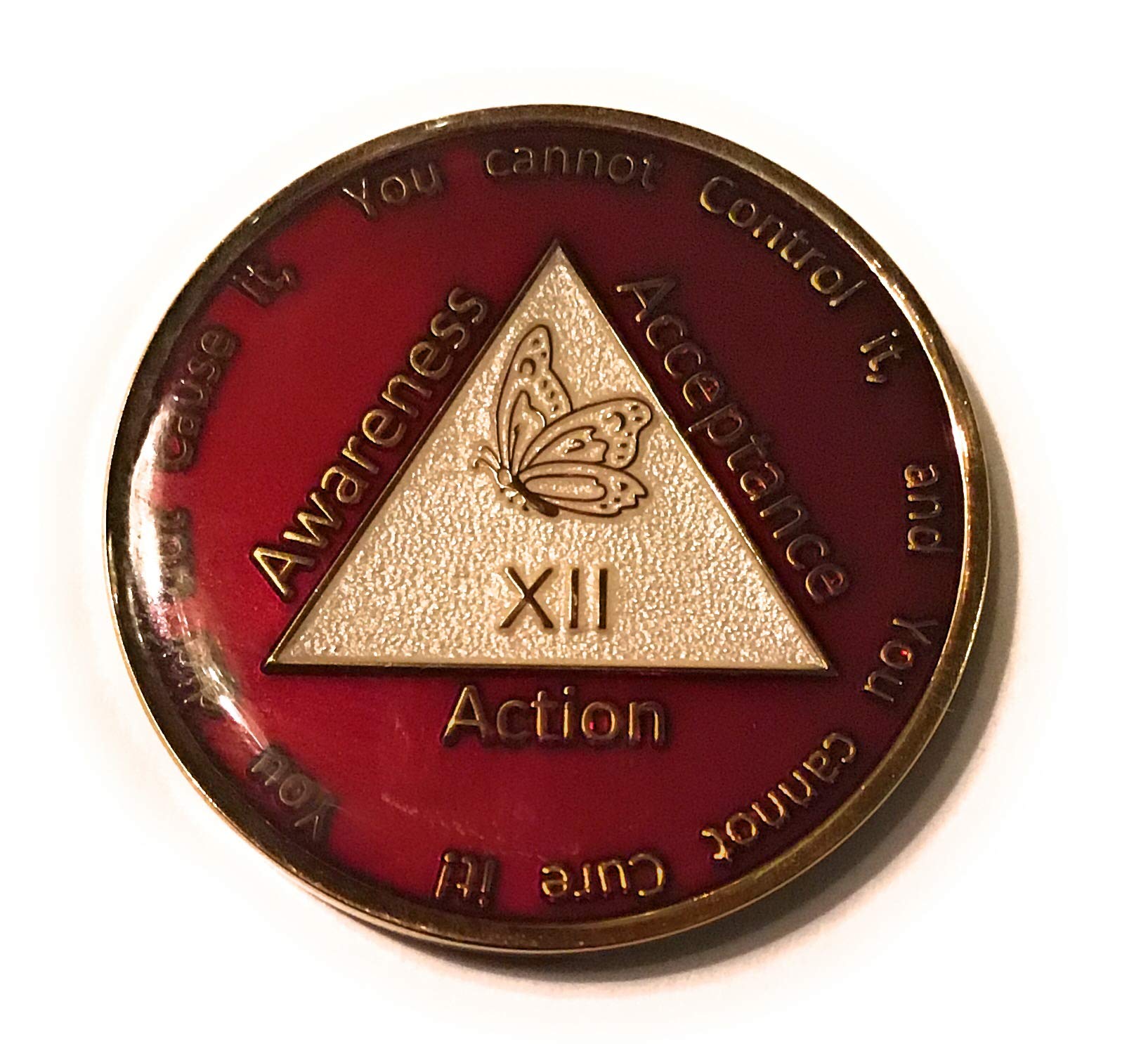 Amazon.com: Recovery Line 12 Year Al-Anon Medallion - Al-Anon Burgundy ...