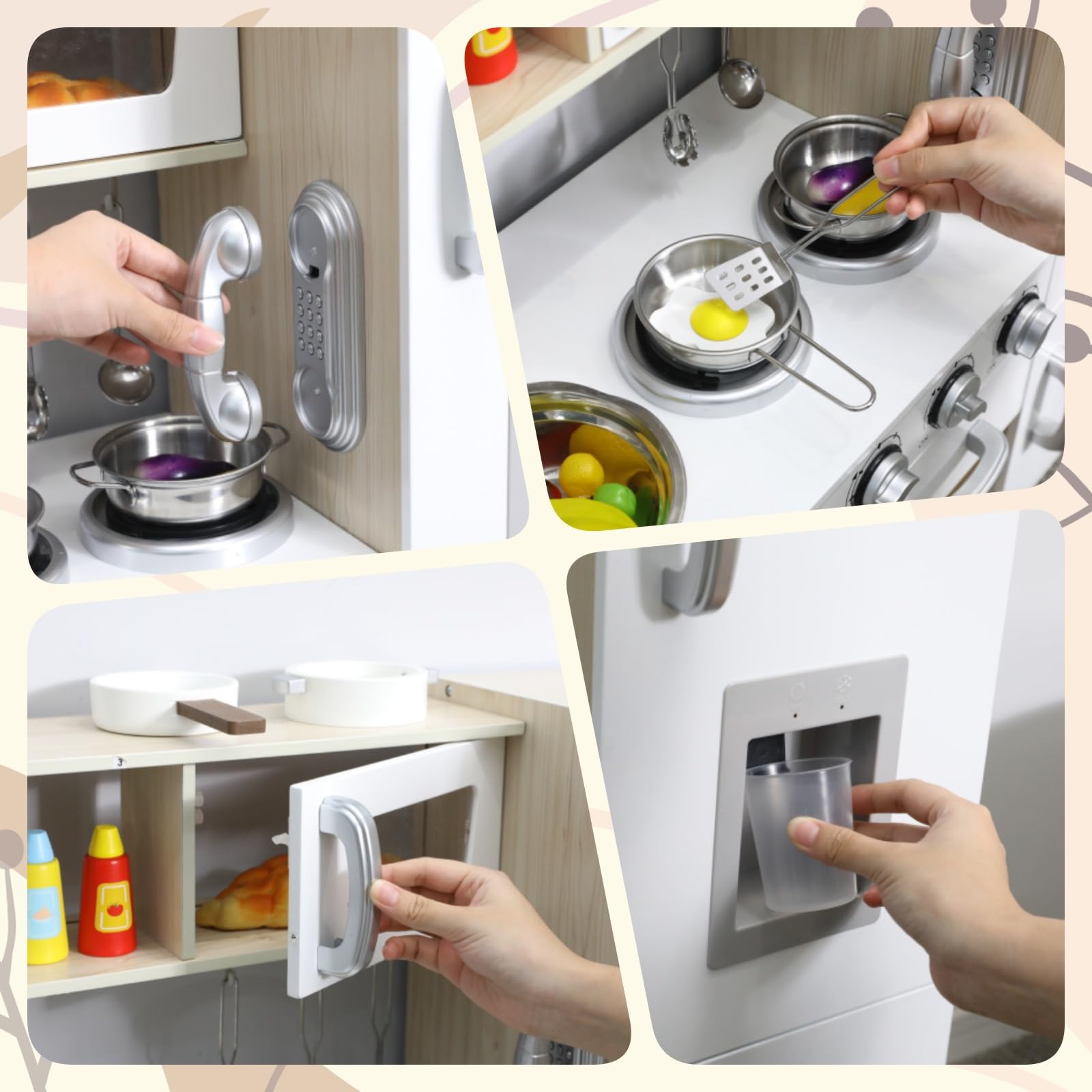Snapklik.com : MAMIZO Kids Kitchen Playset, Preschool Cooking Kitchen ...