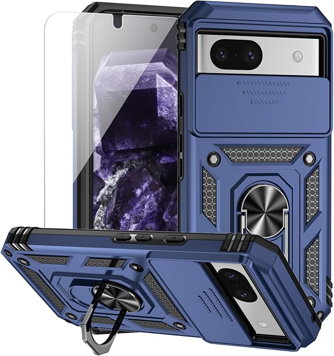 Amazon.com: for Google Pixel 8A Case with Camera Lens Cover HD Screen ...