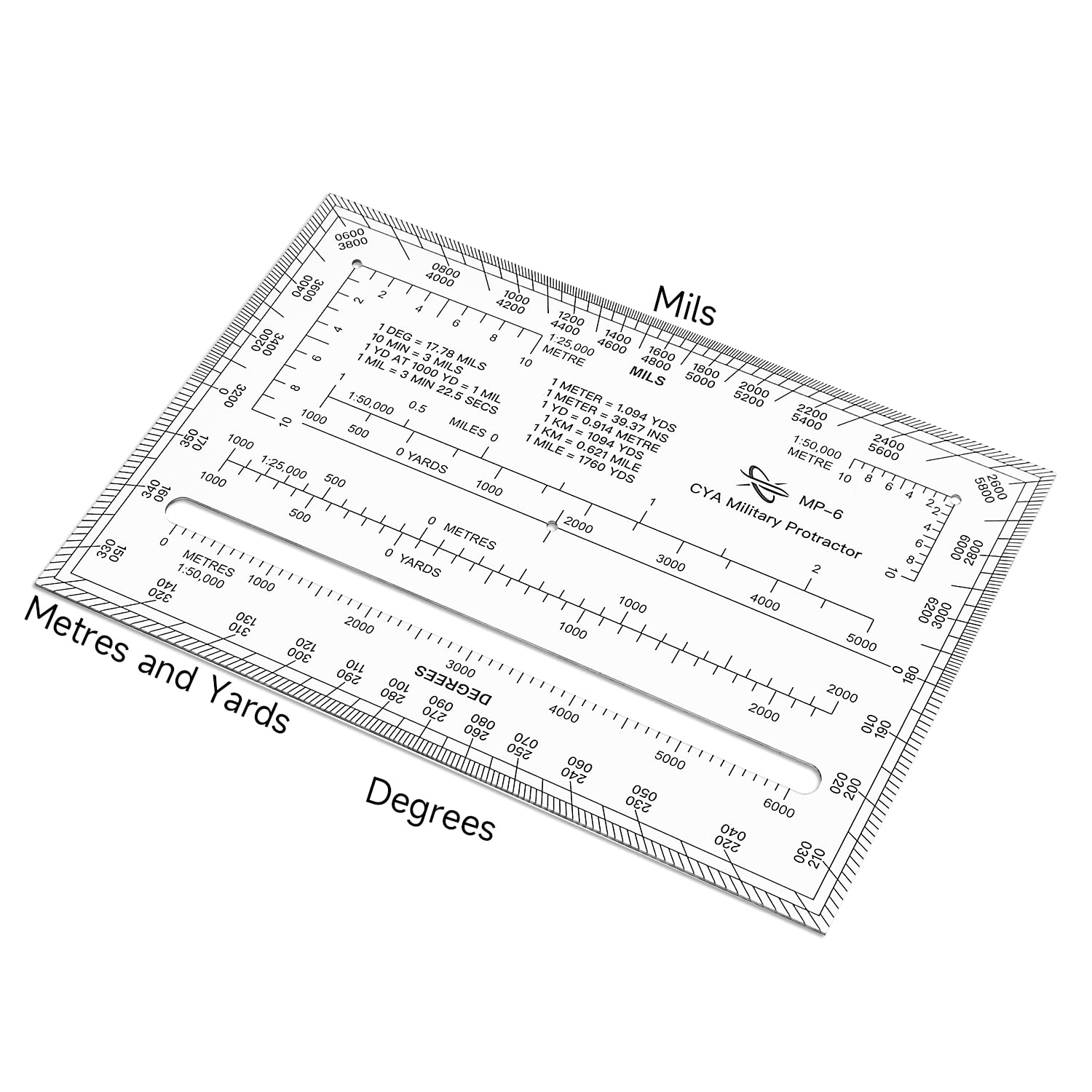 Snapklik.com : Square Military Map Coordinate Scale Protractor Map For ...