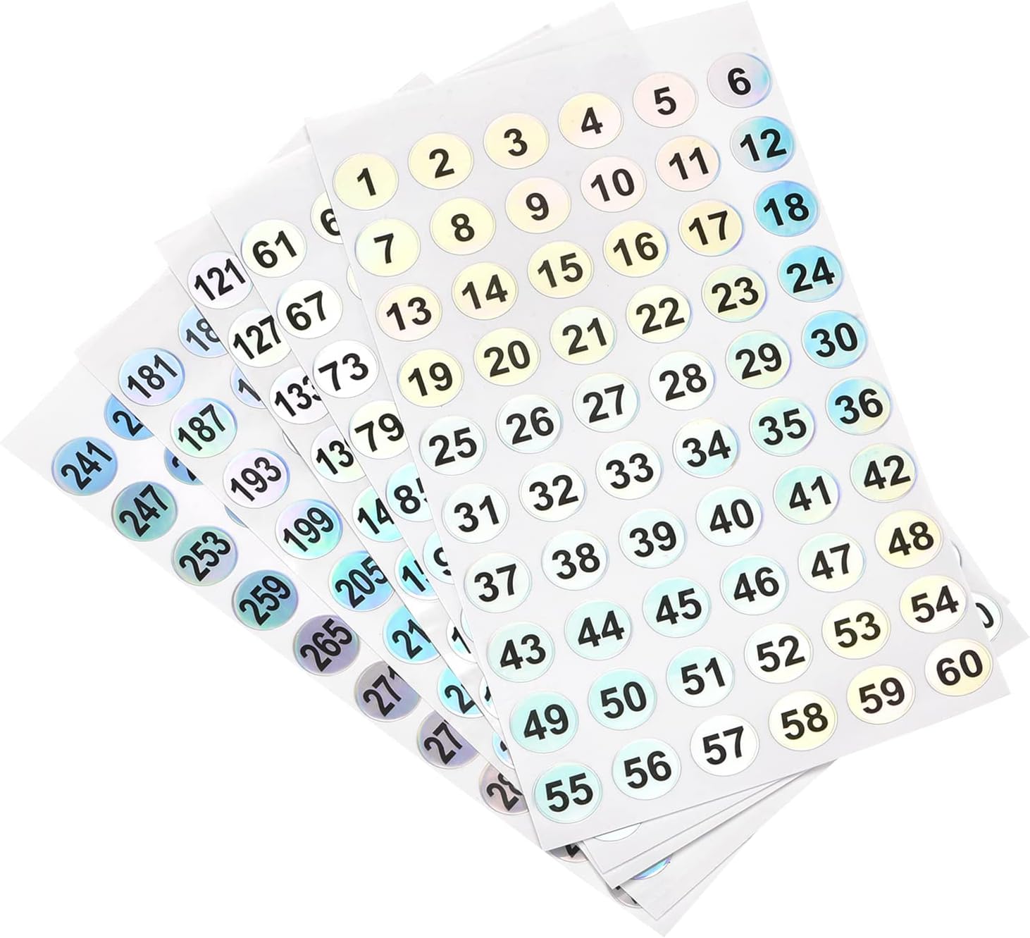 Amazon.com : MECCANIXITY Number Stickers, 1-300 Round Number Labels ...