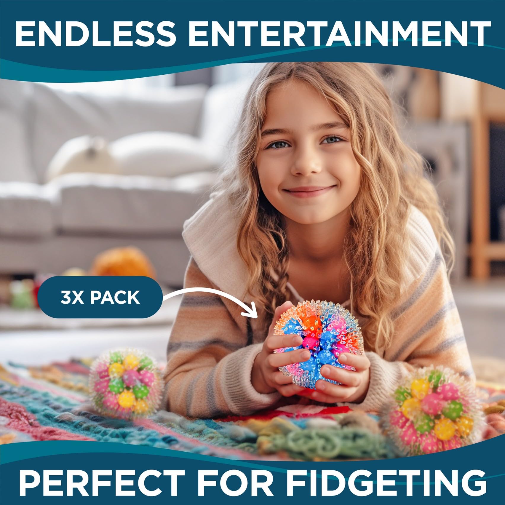 Snapklik.com : Stress Balls 3pk - Sensory Squishy Textured Stress Ball ...