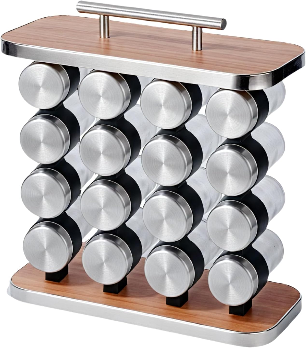 Amazon.com: Olde Thompson Chrome- Plated Rotating Spice Rack, 16 ...