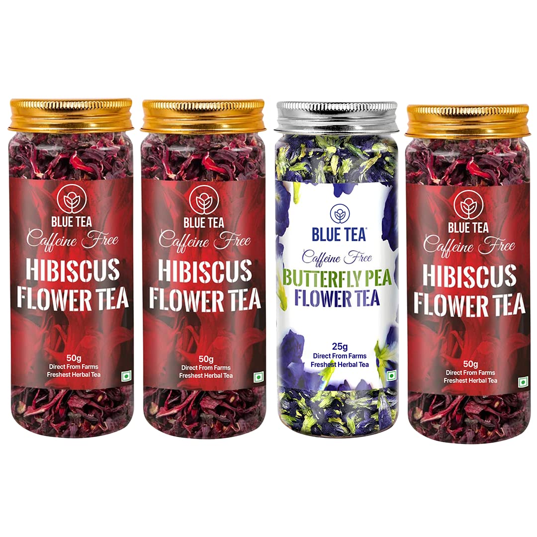 Amazon.com : BLUE TEA - Combo - Hibiscus Flower Herbal Tea (1.76 Oz ...