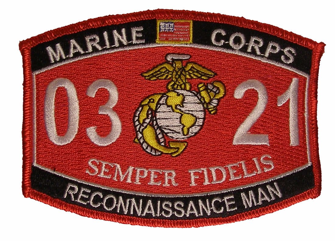 McG United States Marine Corps MOS 0321 Reconnaissance Man MOS Military ...