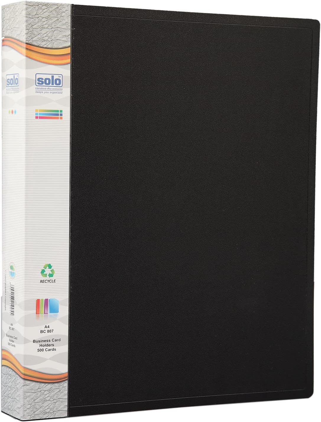 Solo A4 Business Cards Holder File, 500 Cards Pockets with Indexes ...