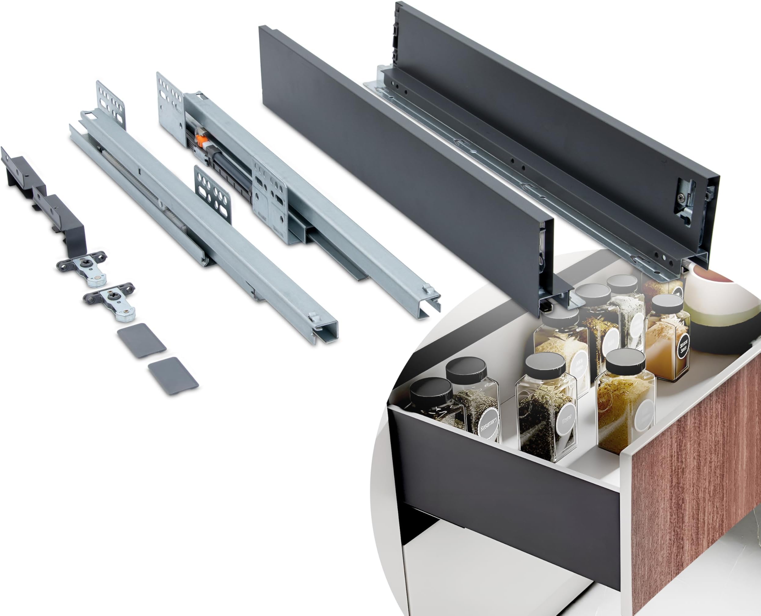 Hettich Innotech 470MM (30kgs) Full Extn. Silent Pot & Pan Drawer ...