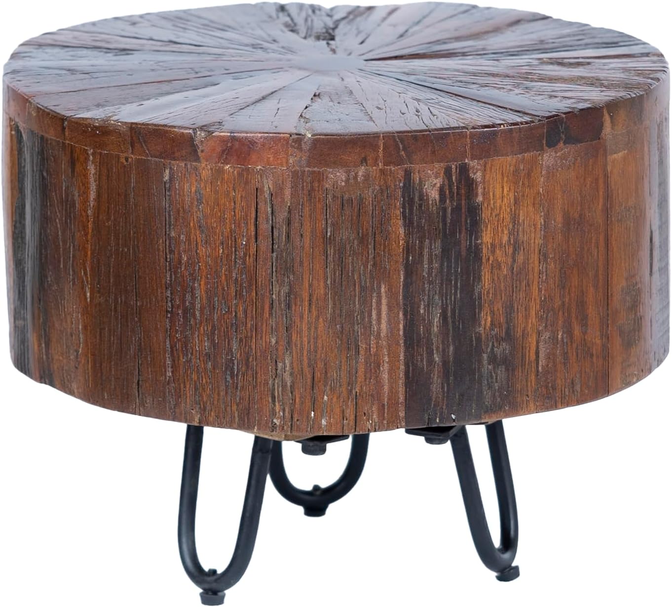 Amazon.com: RRI Goods Contemporary Round Side Table - Unique Solid ...
