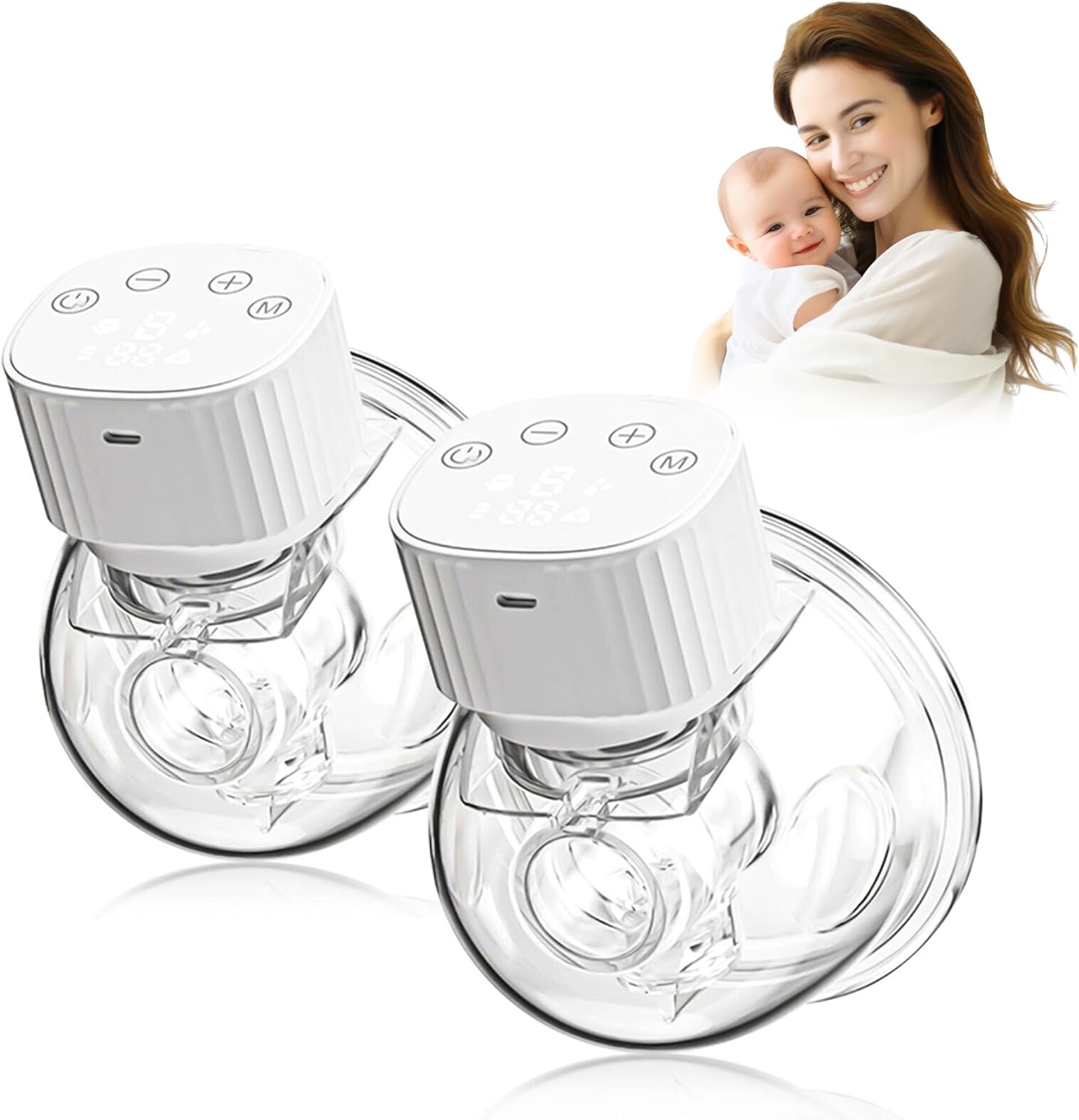 Amazon.com: Double Wearable Breast Pump,Electric Hands-Free Breast Pump ...