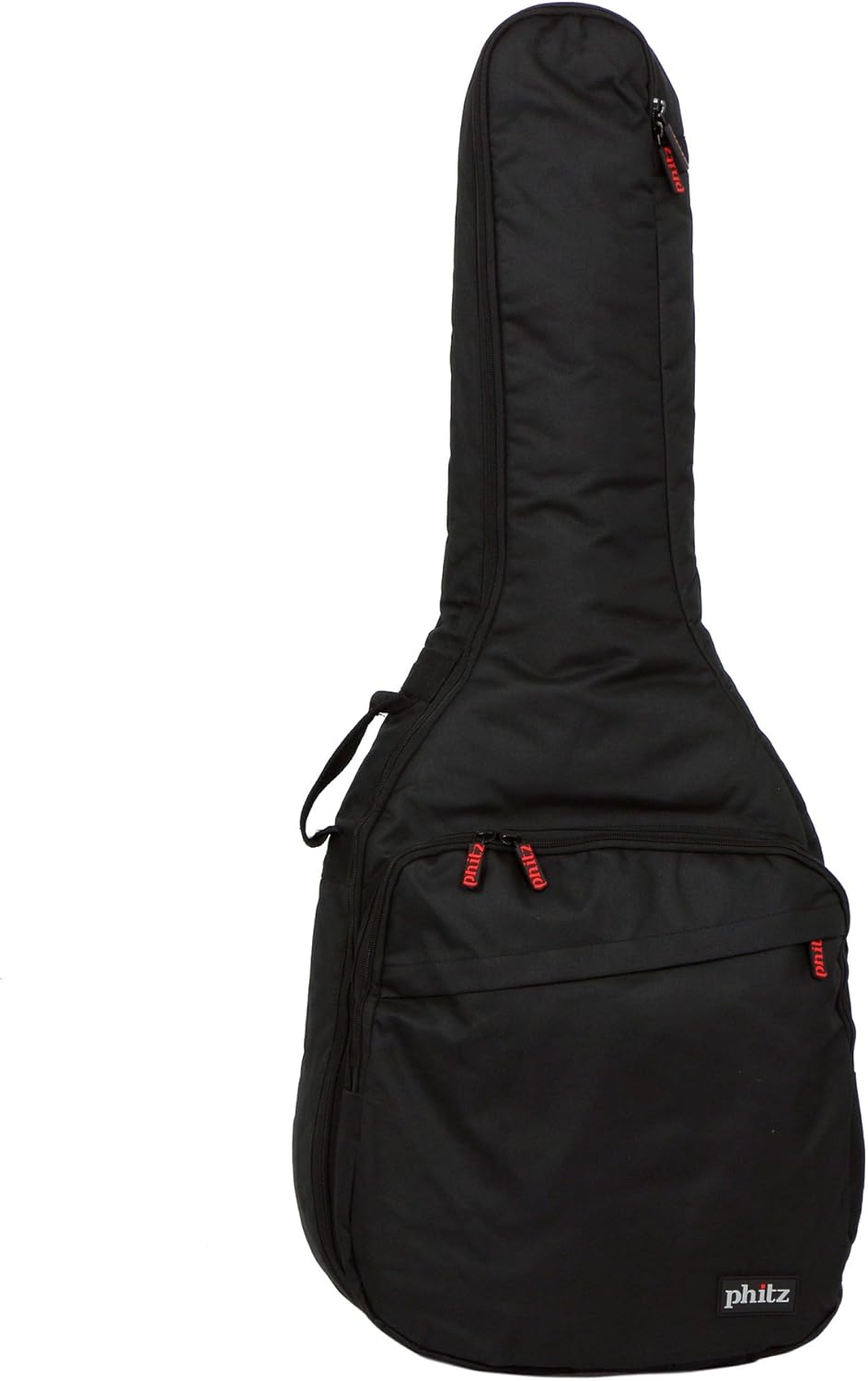 Amazon.com: Phitz 3/4 Size Acoustic Guitar Case, Black - PH12988FTA ...