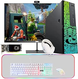 Amazon.com: TechMagnet Gaming Desktop PC Computer, Cobra, Intel Core i5 8th Gen, AMD RX 550 ...