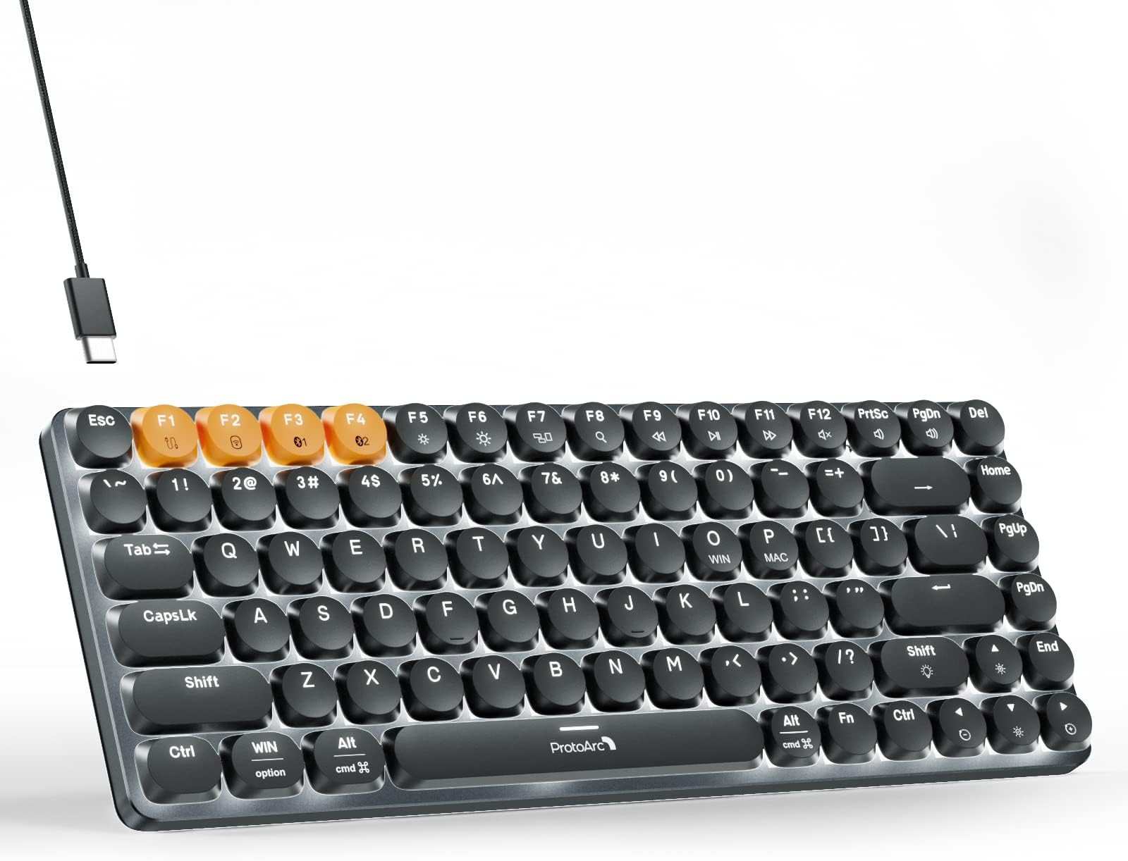 Amazon.com: ProtoArc MECH K301 Office Keyboard - 75% Tactile Quiet ...