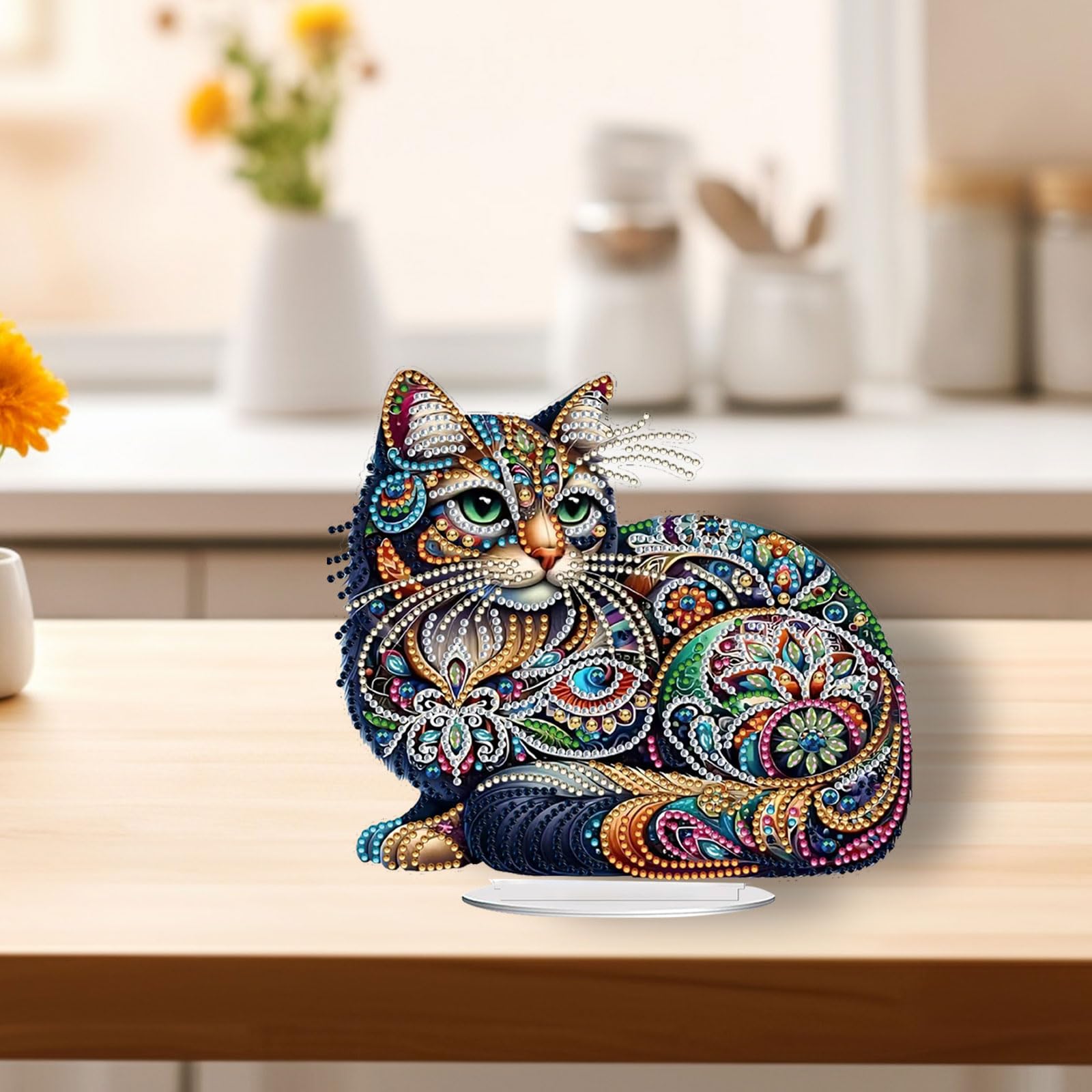 Snapklik.com : 5D Diamond Art Ornaments Kits,House DIY Cat Diamond Art ...