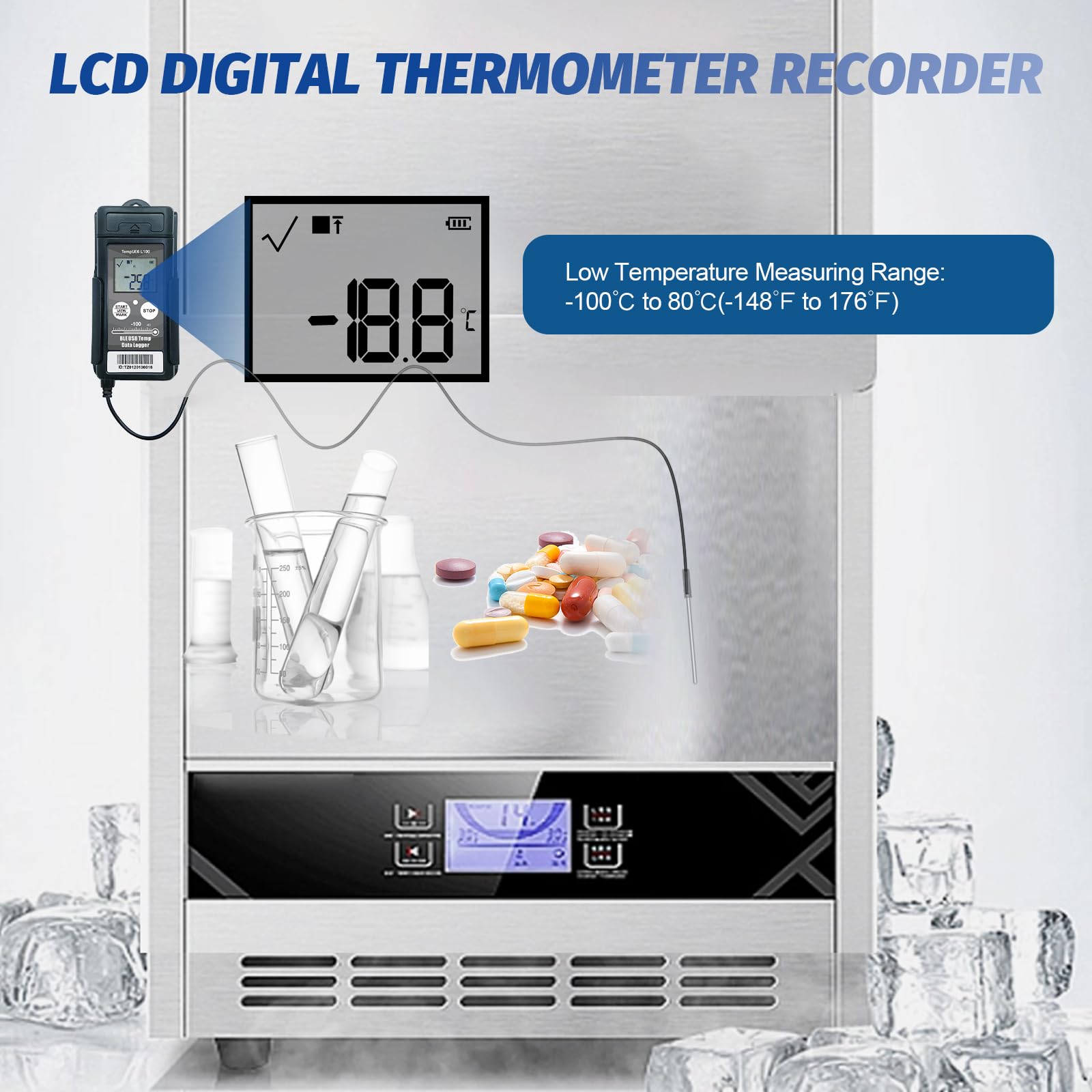 Snapklik.com : Tzone Bluetooth Temperature Data Logger USB Low Temp ...