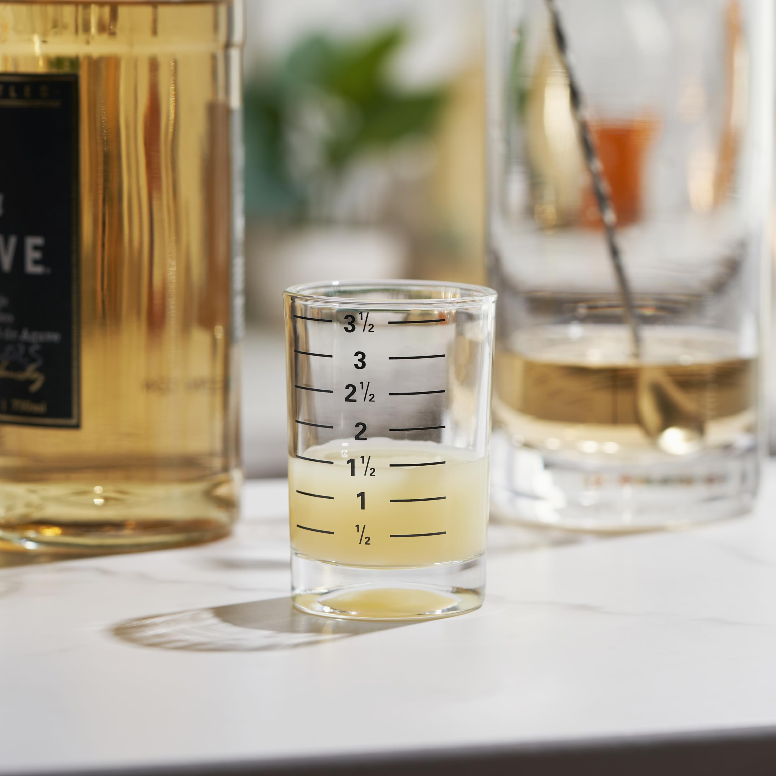 Snapklik.com : True Slam Tall Glass Shot Glasses, Prinked Half Oz