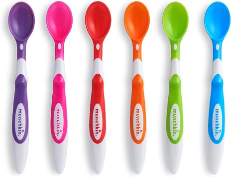 Munchkin 10062 Soft-Tip Infant Spoon, 6-Pack (Colors May Vary) : Amazon ...
