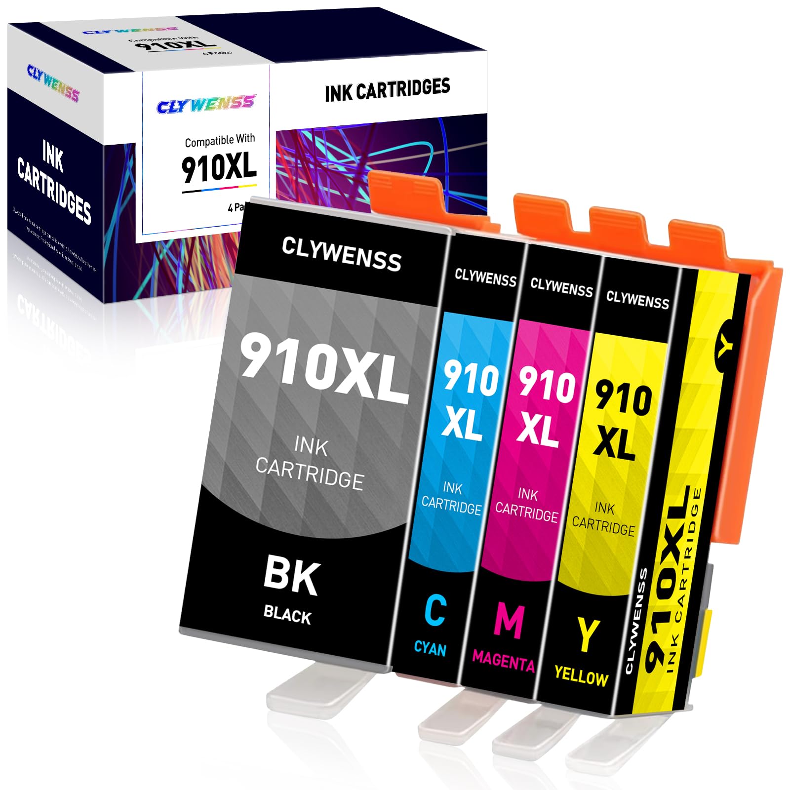 Amazon.com: CLYWENSS 910XL Ink Cartridges Combo Pack Replacement for HP ...
